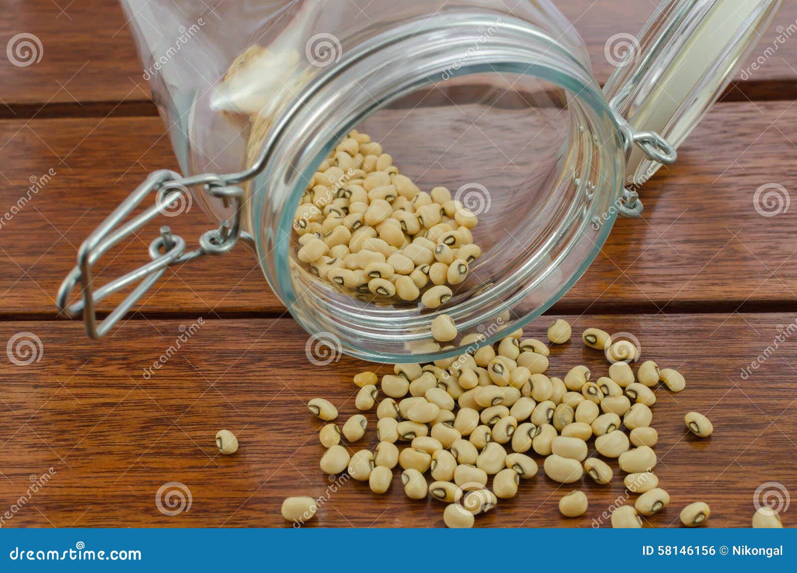 Blackeyed peas in a jar stock photo. Image of dried, food - 58146156