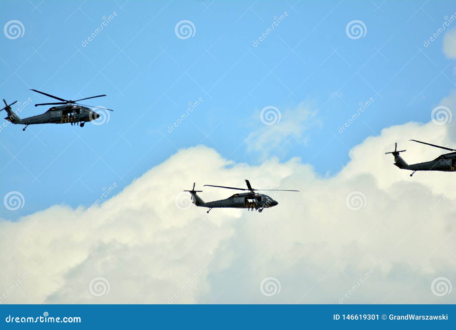 Blackhawk Flying Over Wisla River Editorial Photo - Image of blue ...