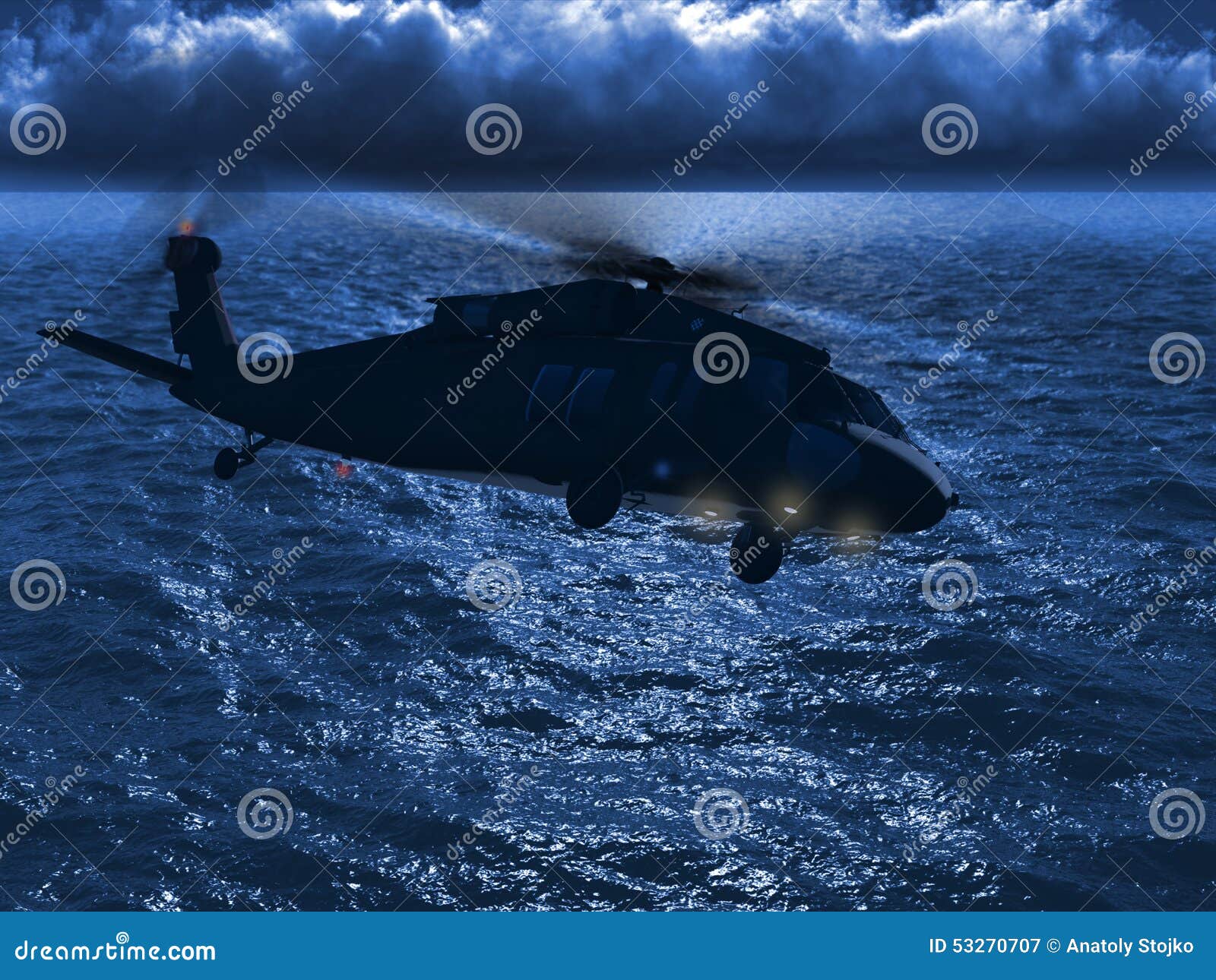 Blackhawk Flying Sunset Royalty-Free Stock Photo | CartoonDealer.com ...
