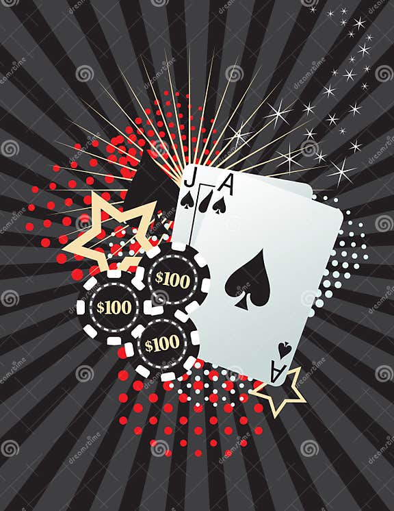 Blackjack stock vector. Illustration of casino, game - 12247179