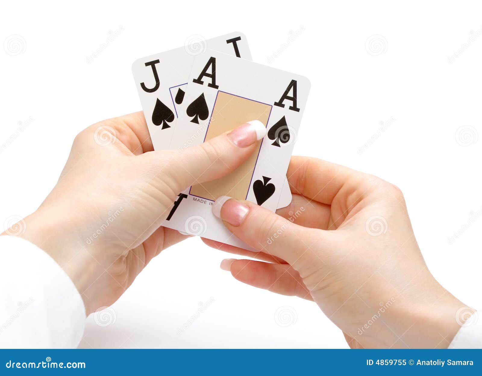 Blackjack hand stock image. Image of play, chance, diamonds - 4859755