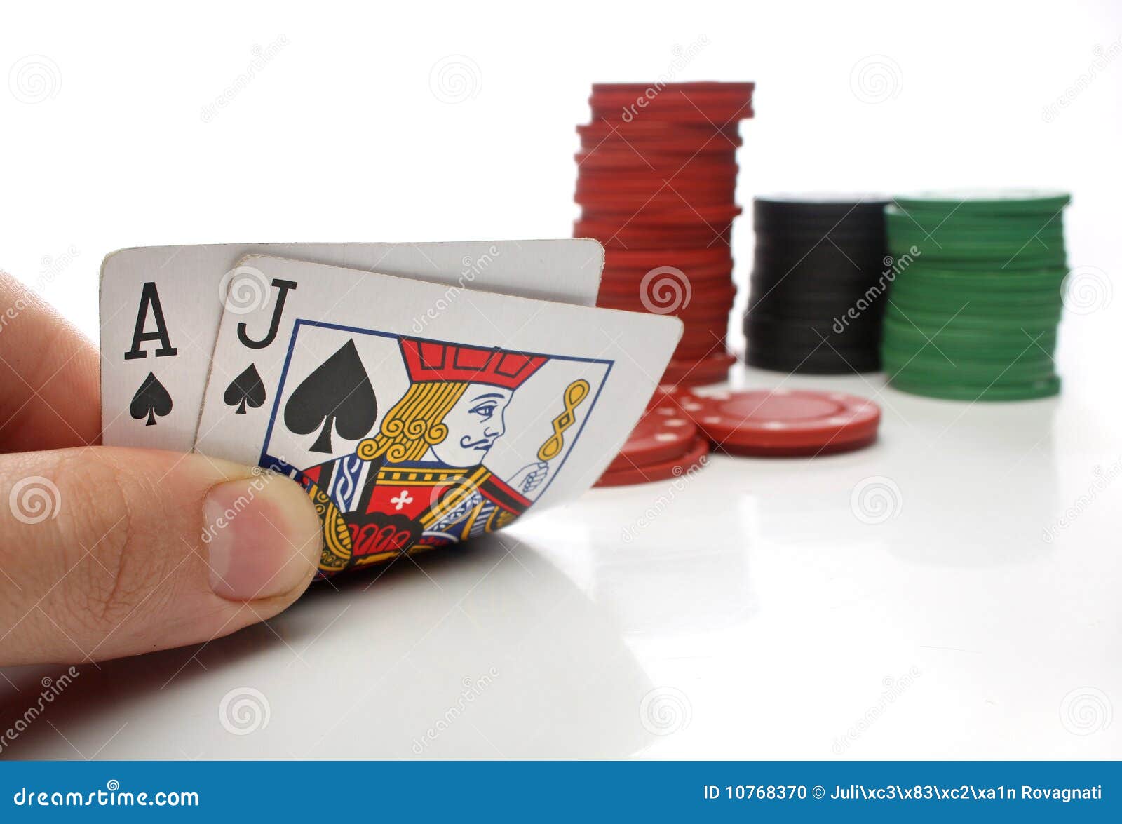Blackjack. Human Hand with Blackjack Cards Stock Photo - Image of jack ...