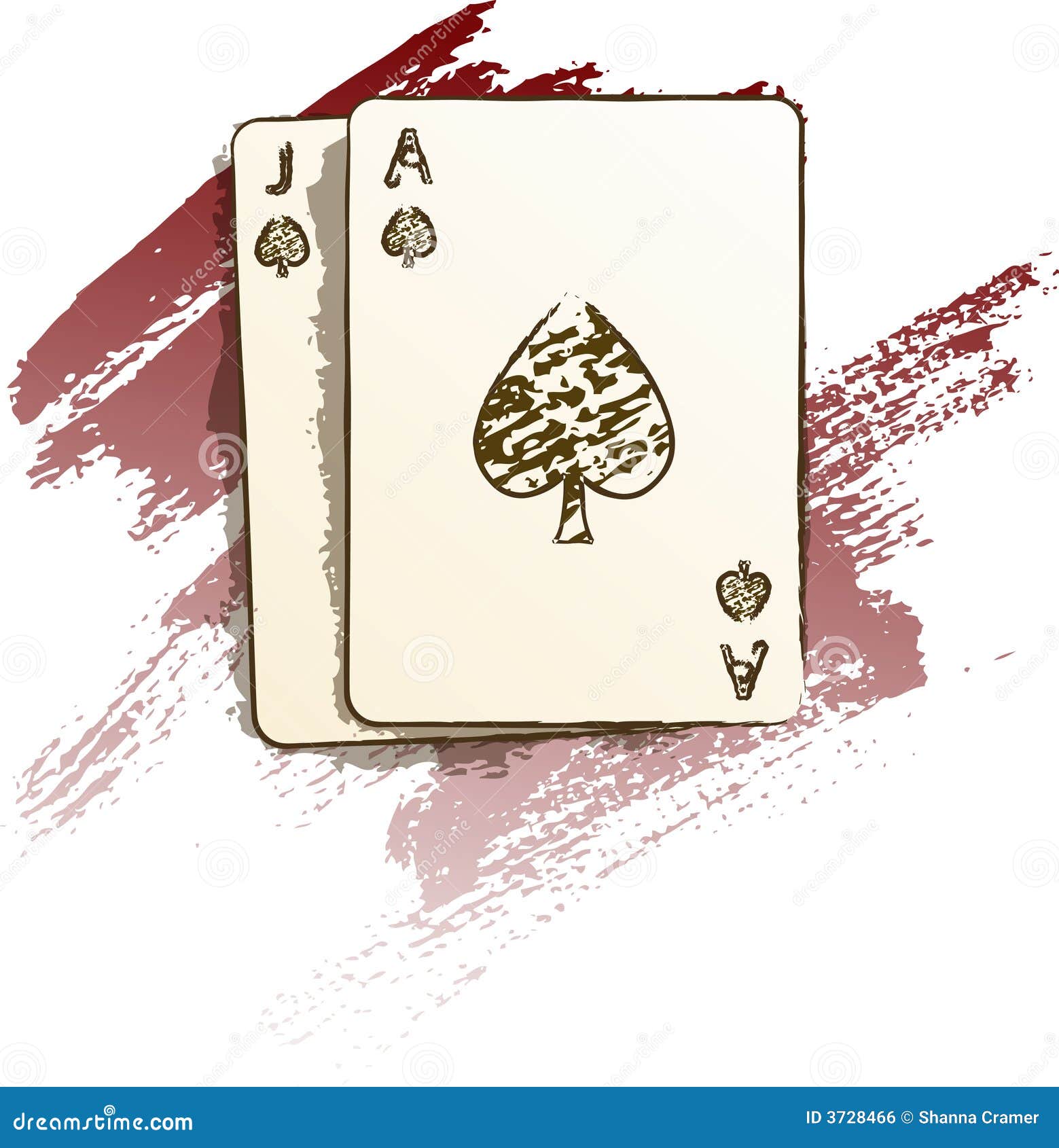 Blackjack Paint stock vector. Illustration of play, chance - 3728466