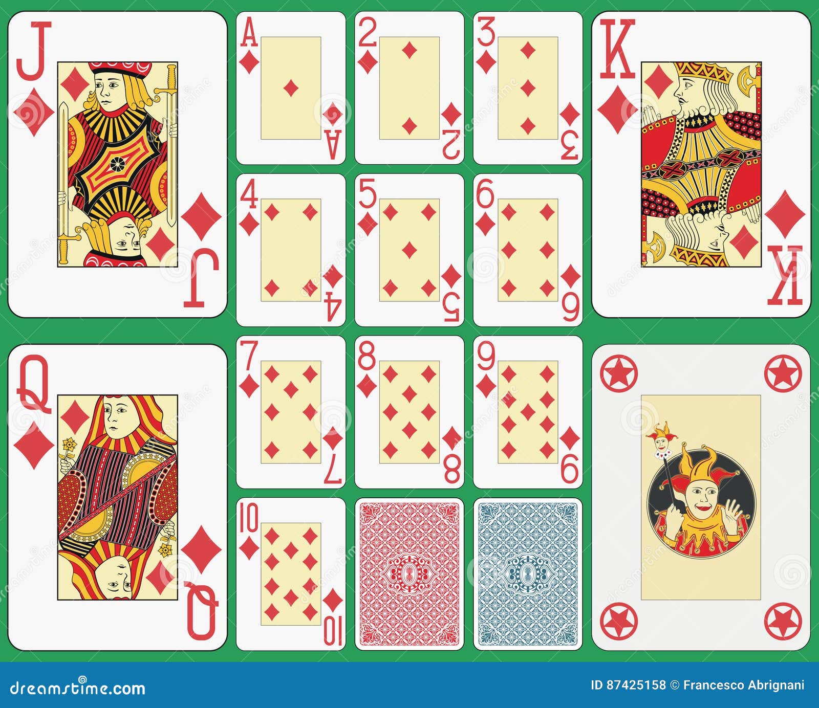 Blackjack Playing Cards [2] Cartoon Vector | CartoonDealer.com #7772171