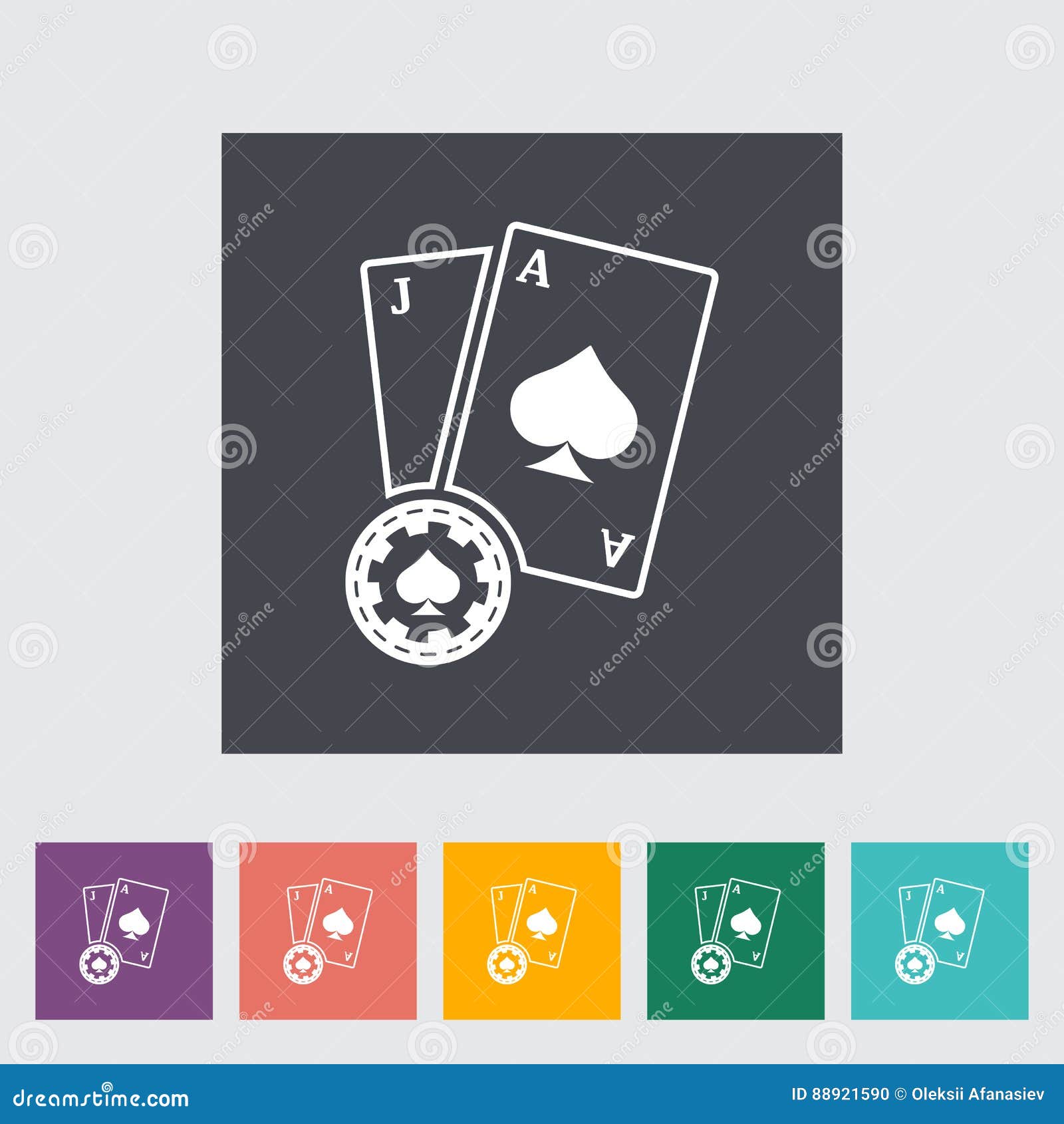 Blackjack stock vector. Illustration of king, lucky, royal - 88921590