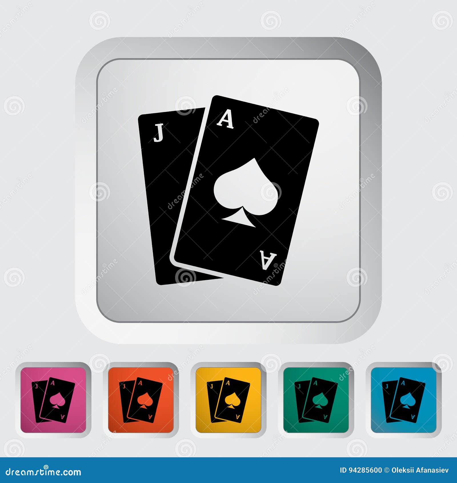 Blackjack stock vector. Illustration of card, black, space - 94285600