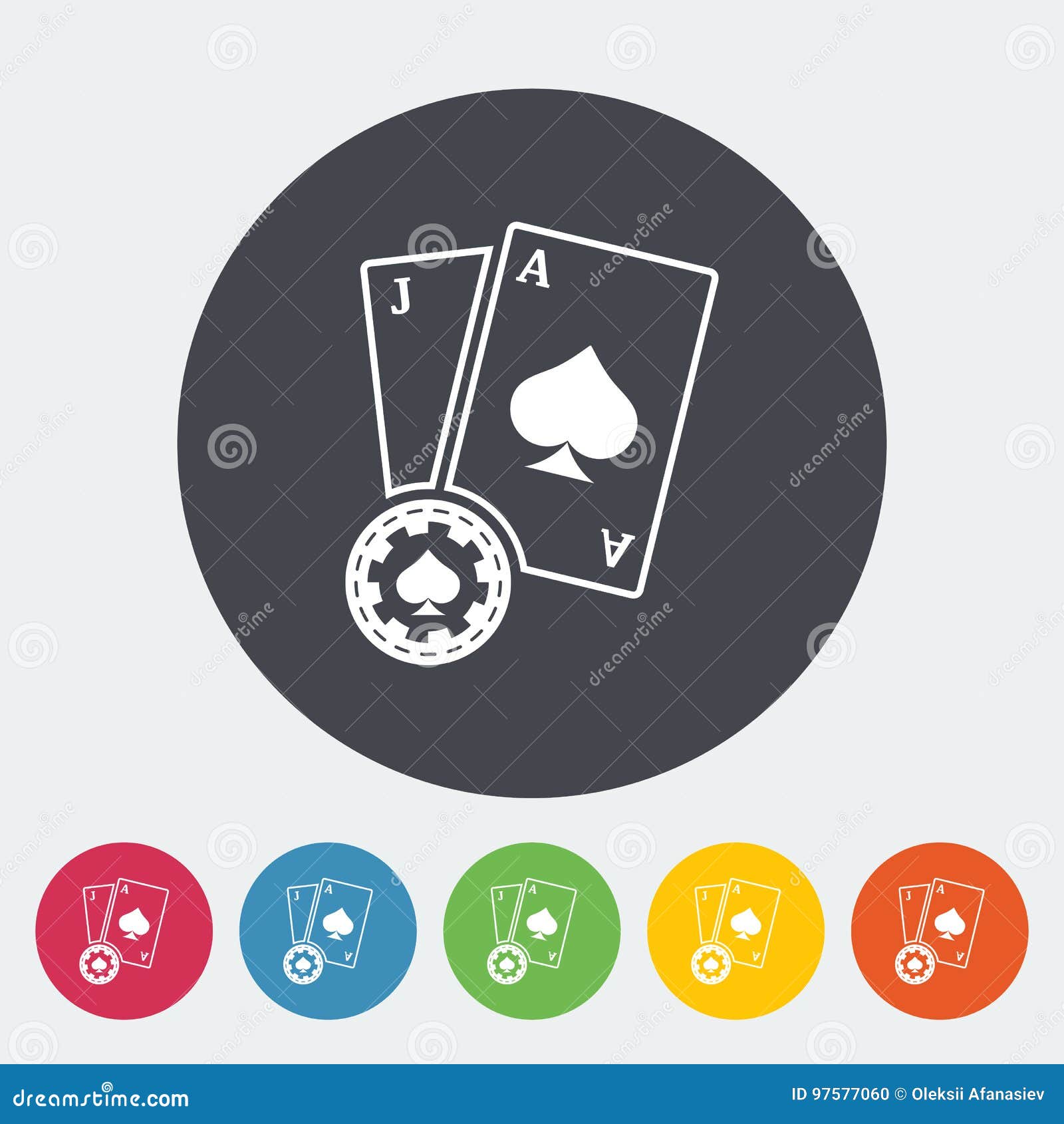 Blackjack stock vector. Illustration of play, playing - 97577060
