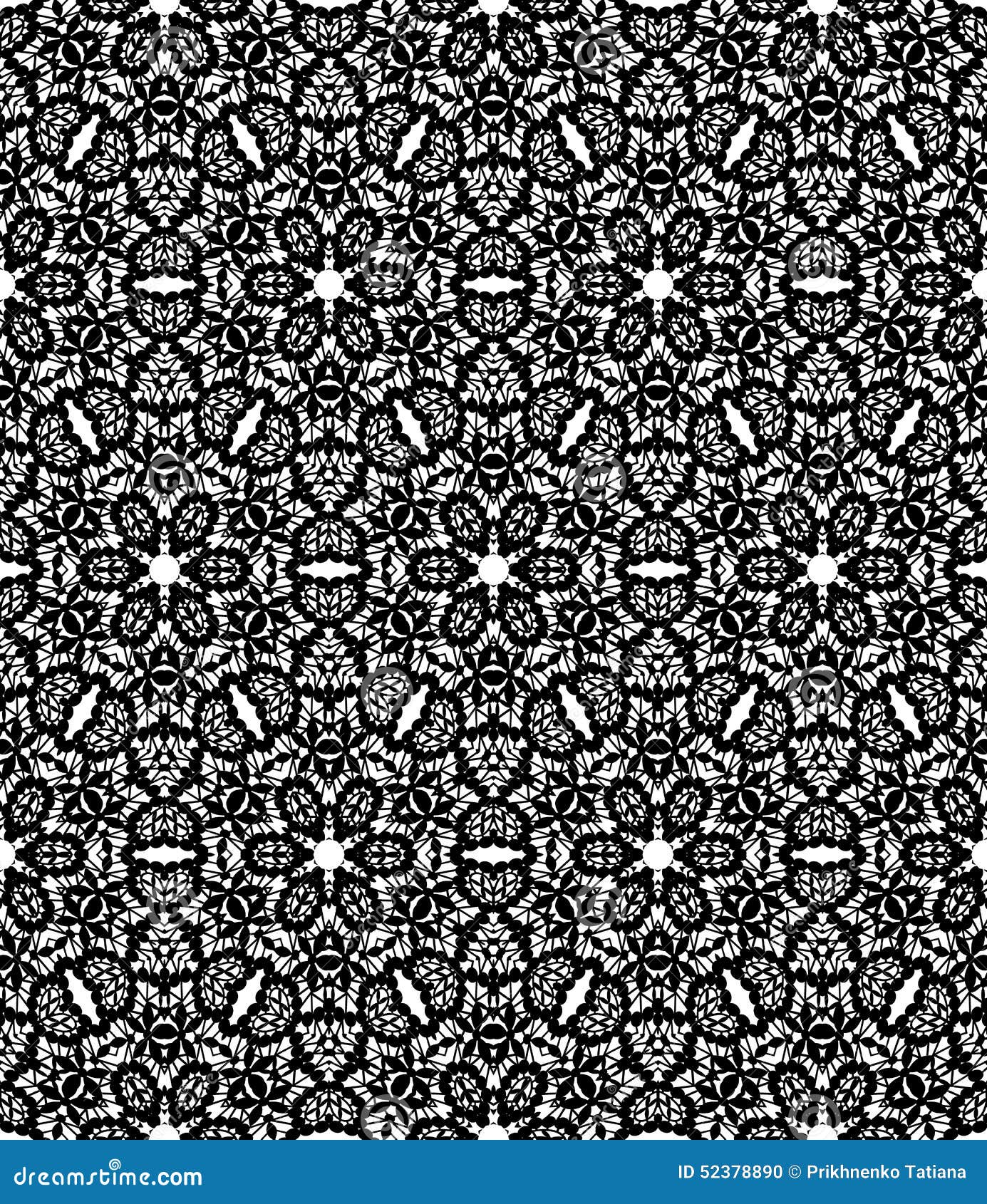 Blackl lace pattern stock vector. Illustration of repeating - 52378890