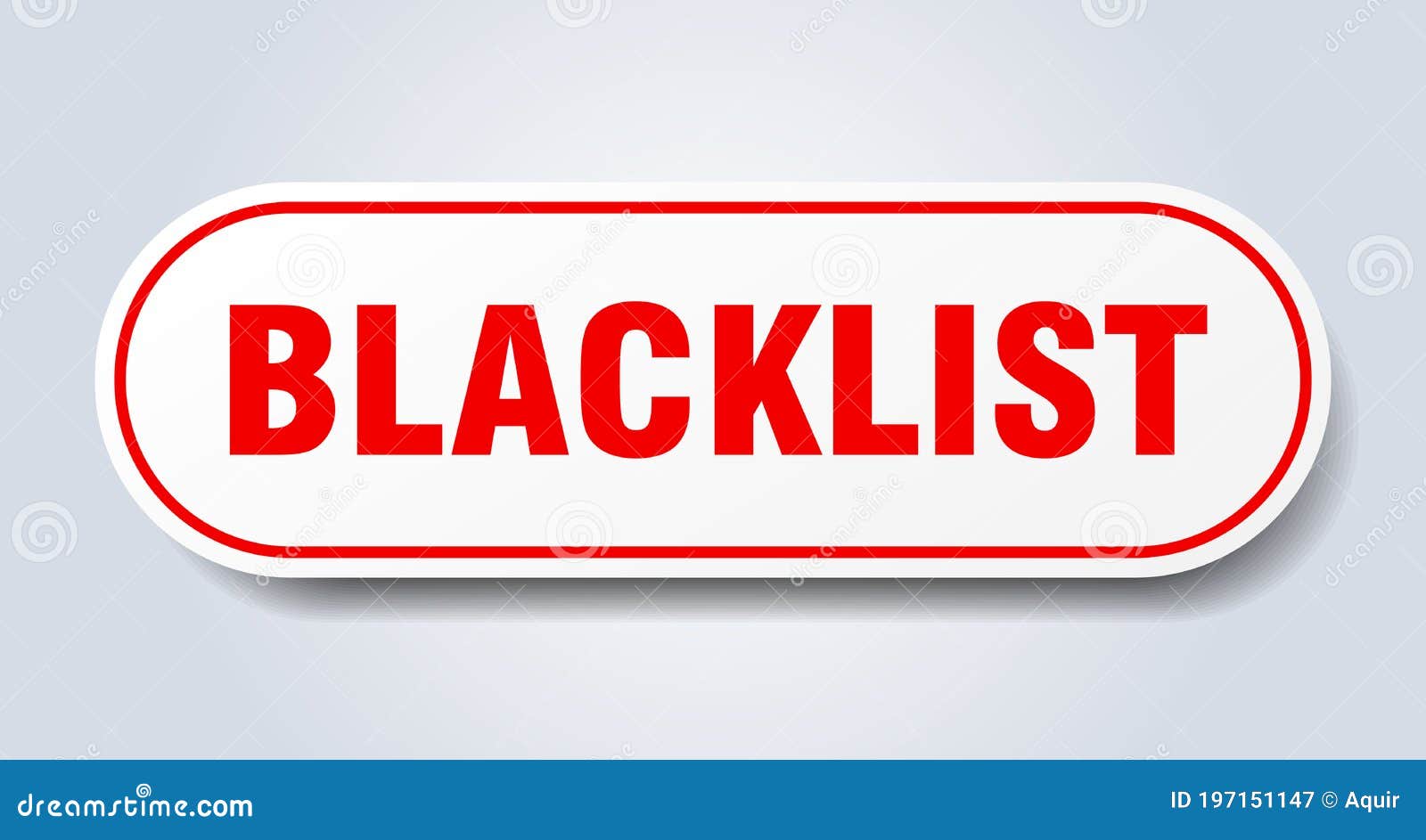 Blacklist Sign Icon. User Not Allowed Symbol. Vector Illustration ...