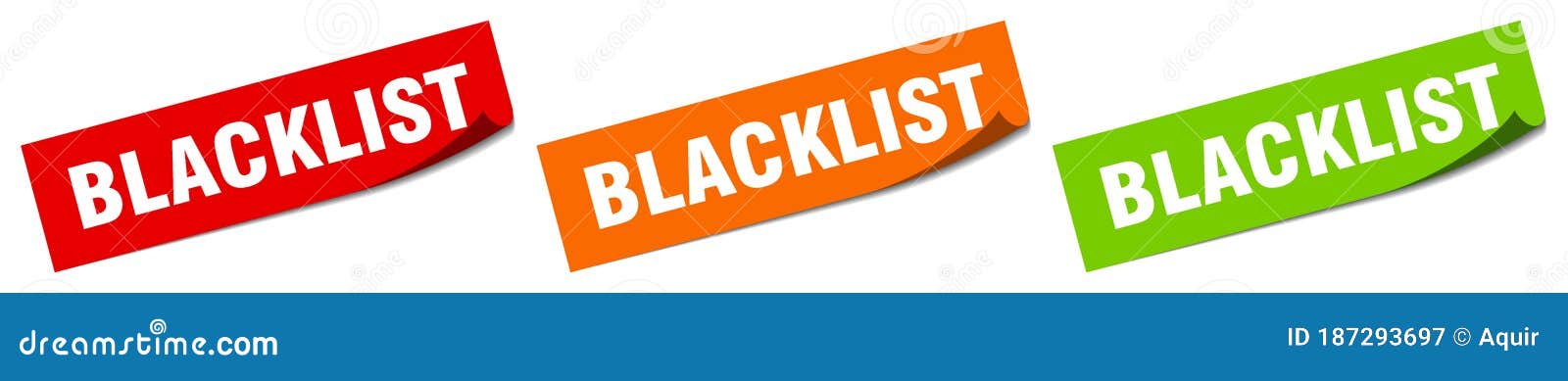 Blacklist Sticker. Blacklist Square Isolated Sign Stock Vector ...