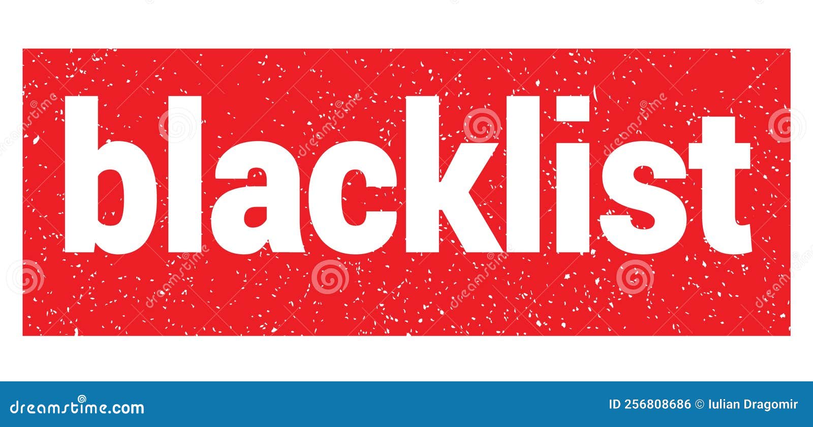 Blacklist Text Written on Red Stamp Sign Stock Illustration ...