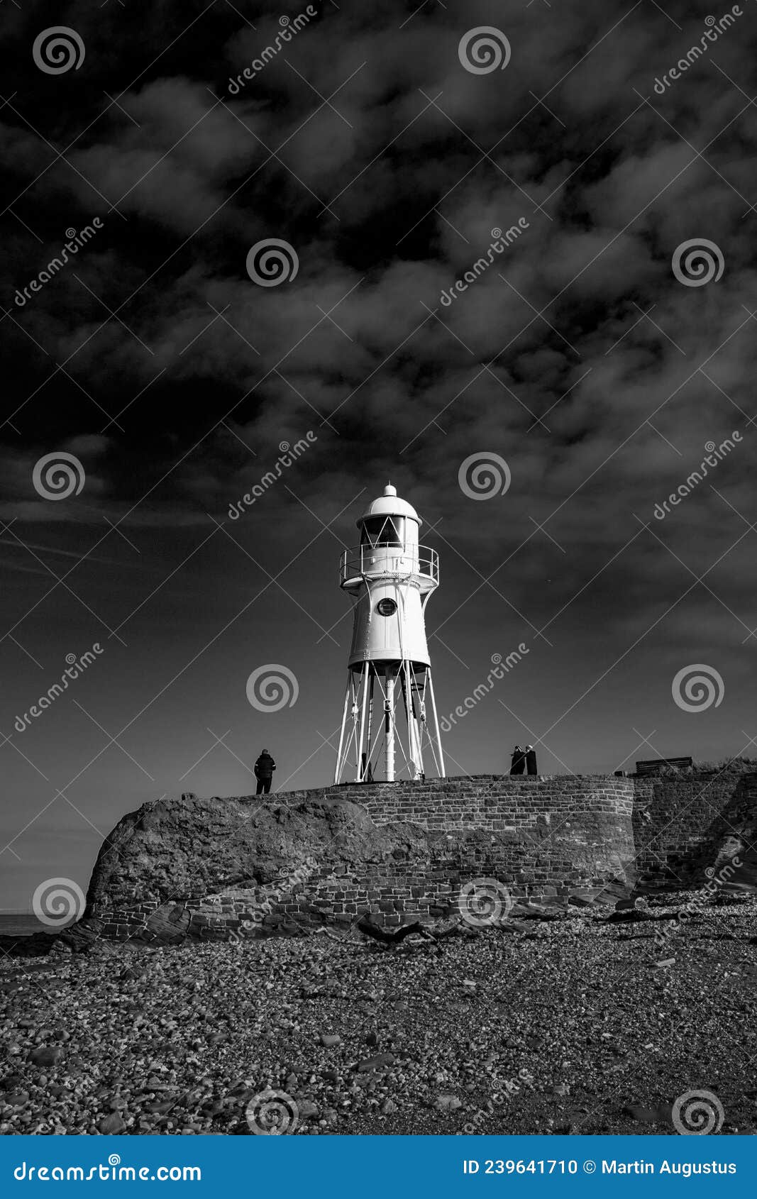 Blacknore Point Lighthouse, Portishead Stock Photo - Image of light ...