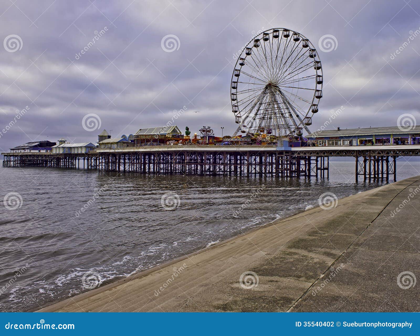 Blackpool big wheel stock photo. Image of coast, lancashire - 35540402