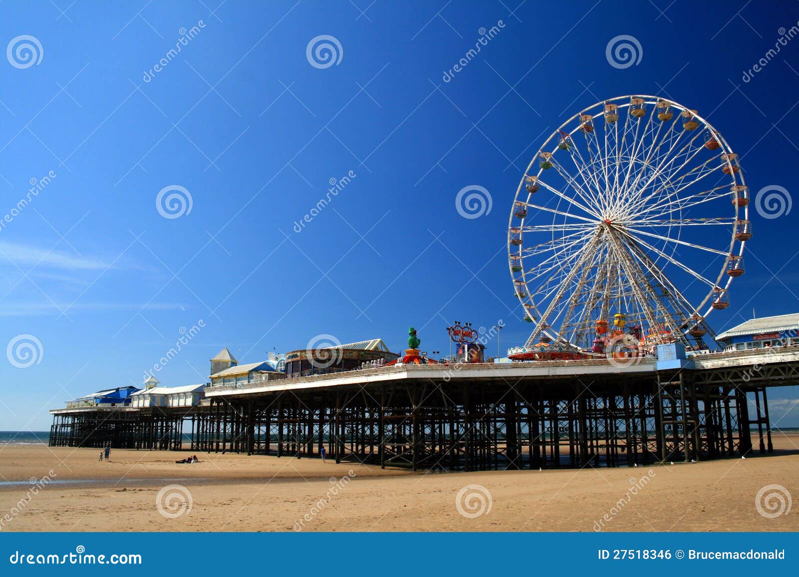 Blackpool Pier stock photo. Image of beach, holiday, pier - 27518346