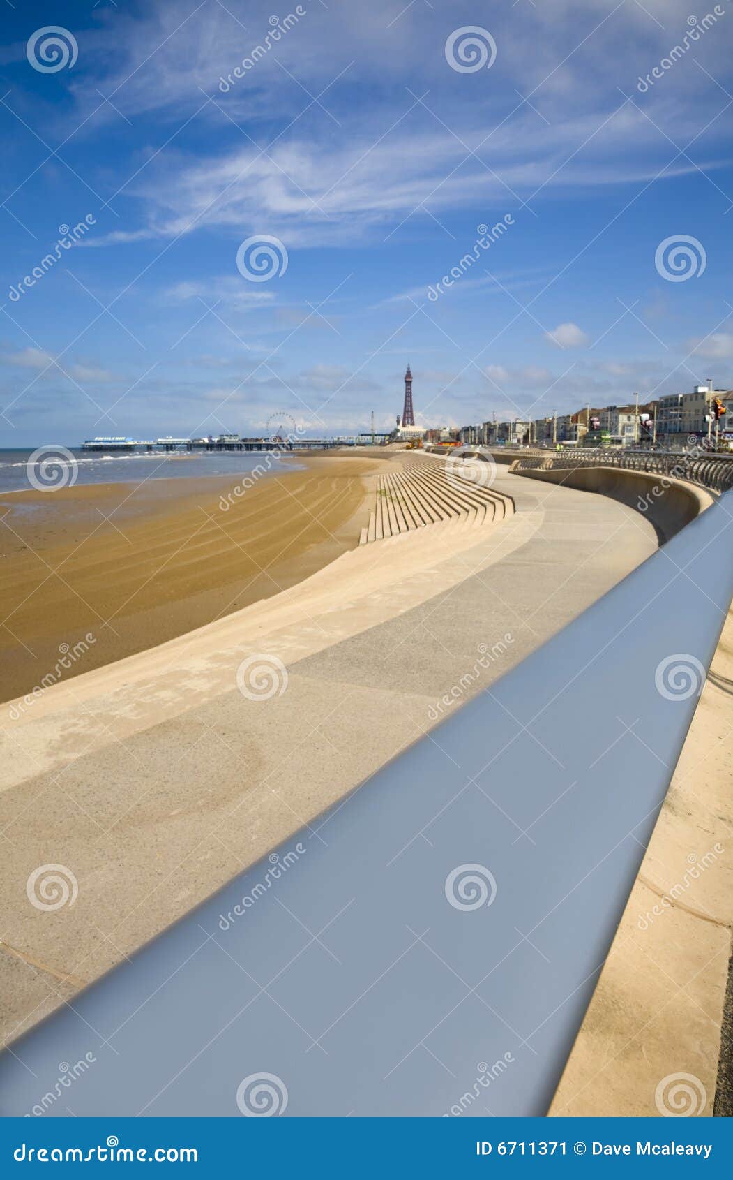 Blackpool Seafront stock image. Image of town, shore, pier - 6711371