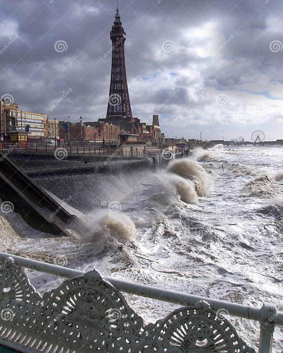 Blackpool Tower stock image. Image of wind, landmark - 22189377