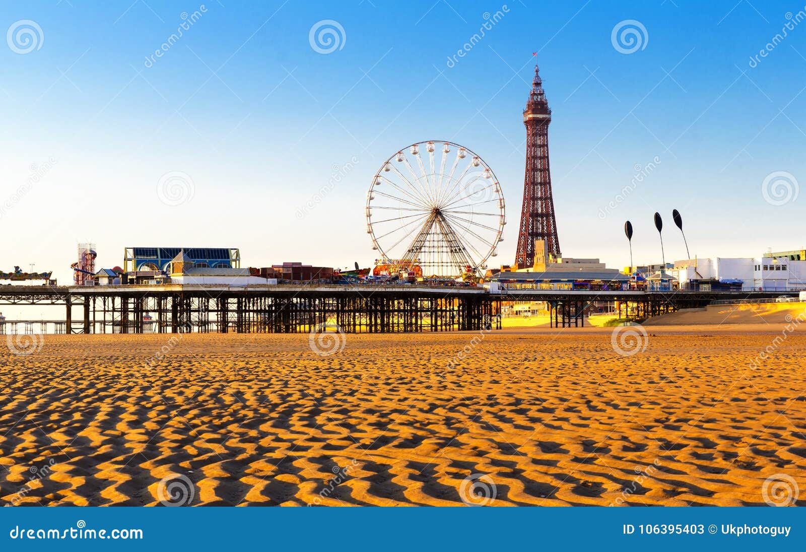 Blackpool Tower and Central Pier Ferris Wheel, Lancashire, England, UK ... Blackpool Tower and Central Pier Ferris Wheel, Lancashire, England, UK ...