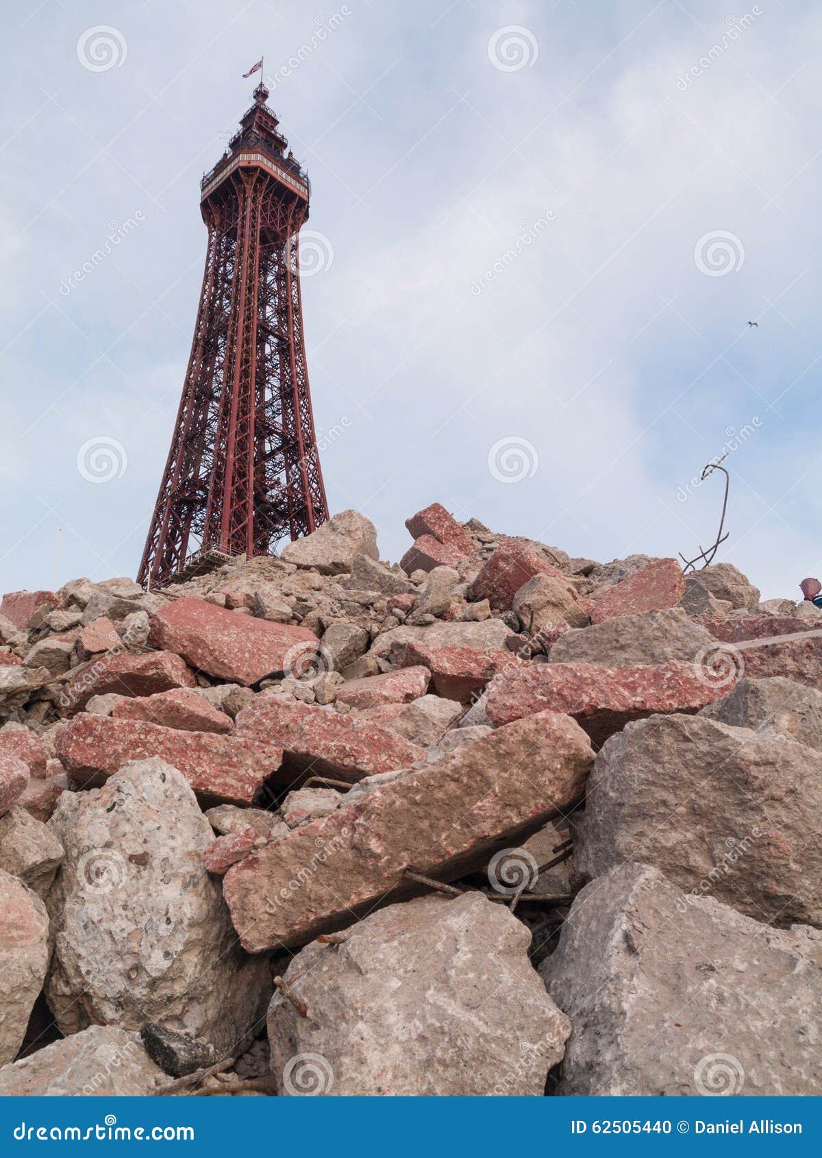 Blackpool Tower England in an Urban Post Apocalyptic Scene Stock Photo ...