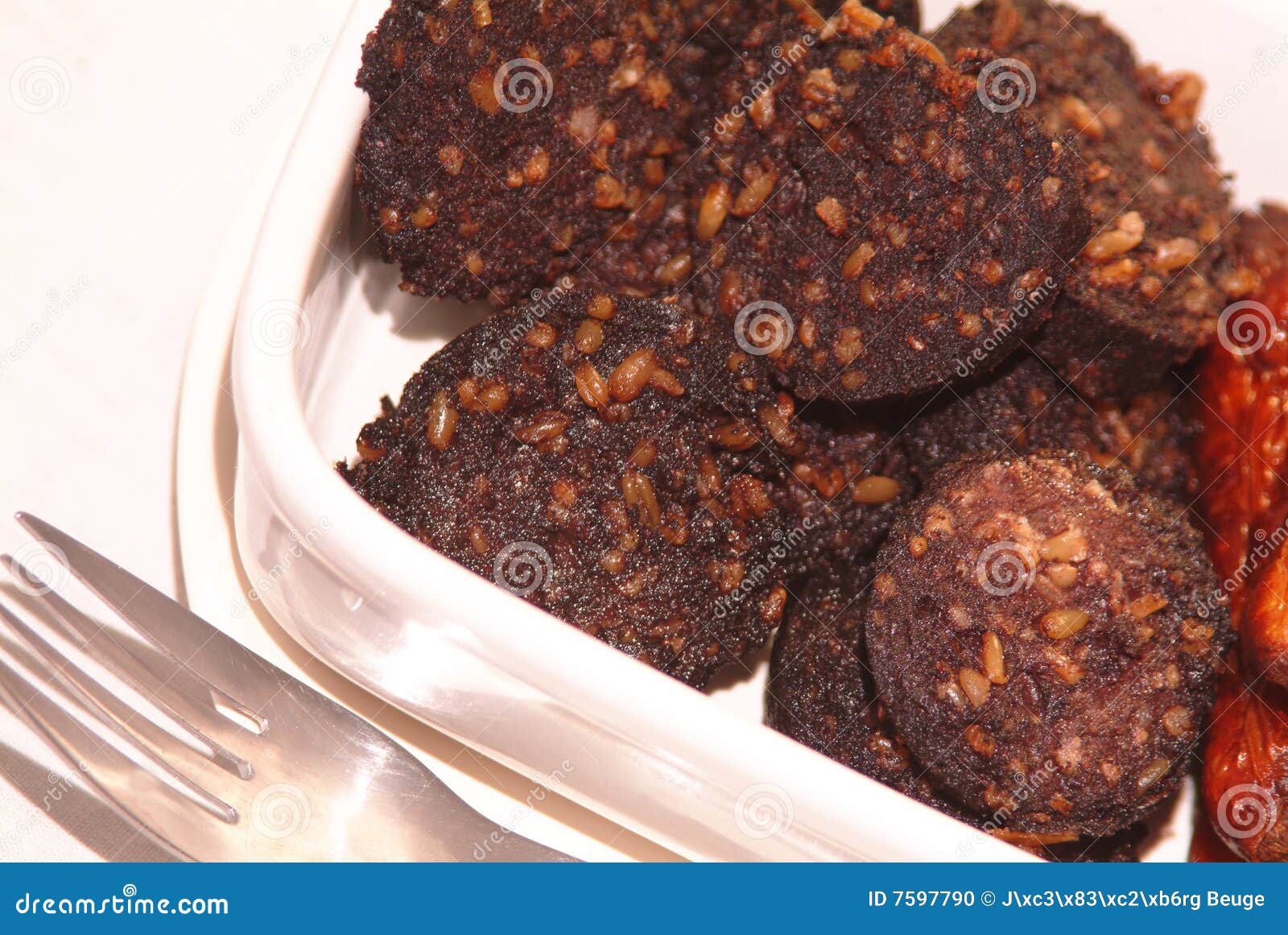 Blackpudding stock photo. Image of close, ingredient, butcher - 7597790