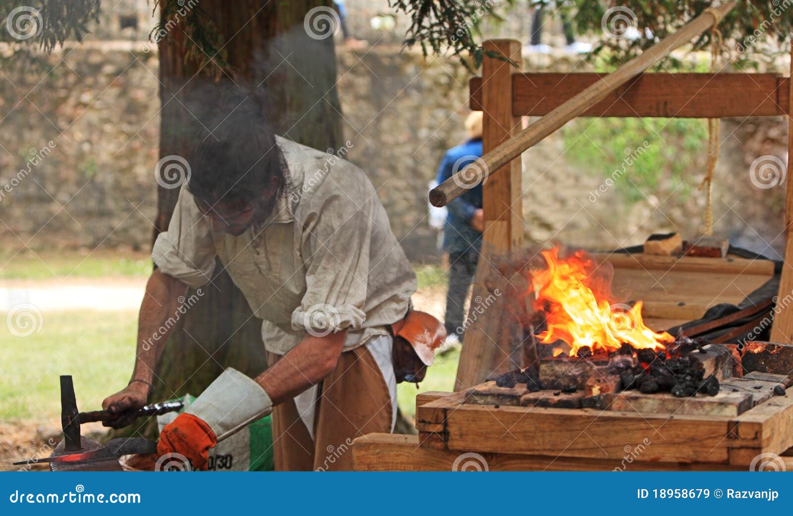 The blacksmith editorial stock image. Image of loir, festival - 18958679