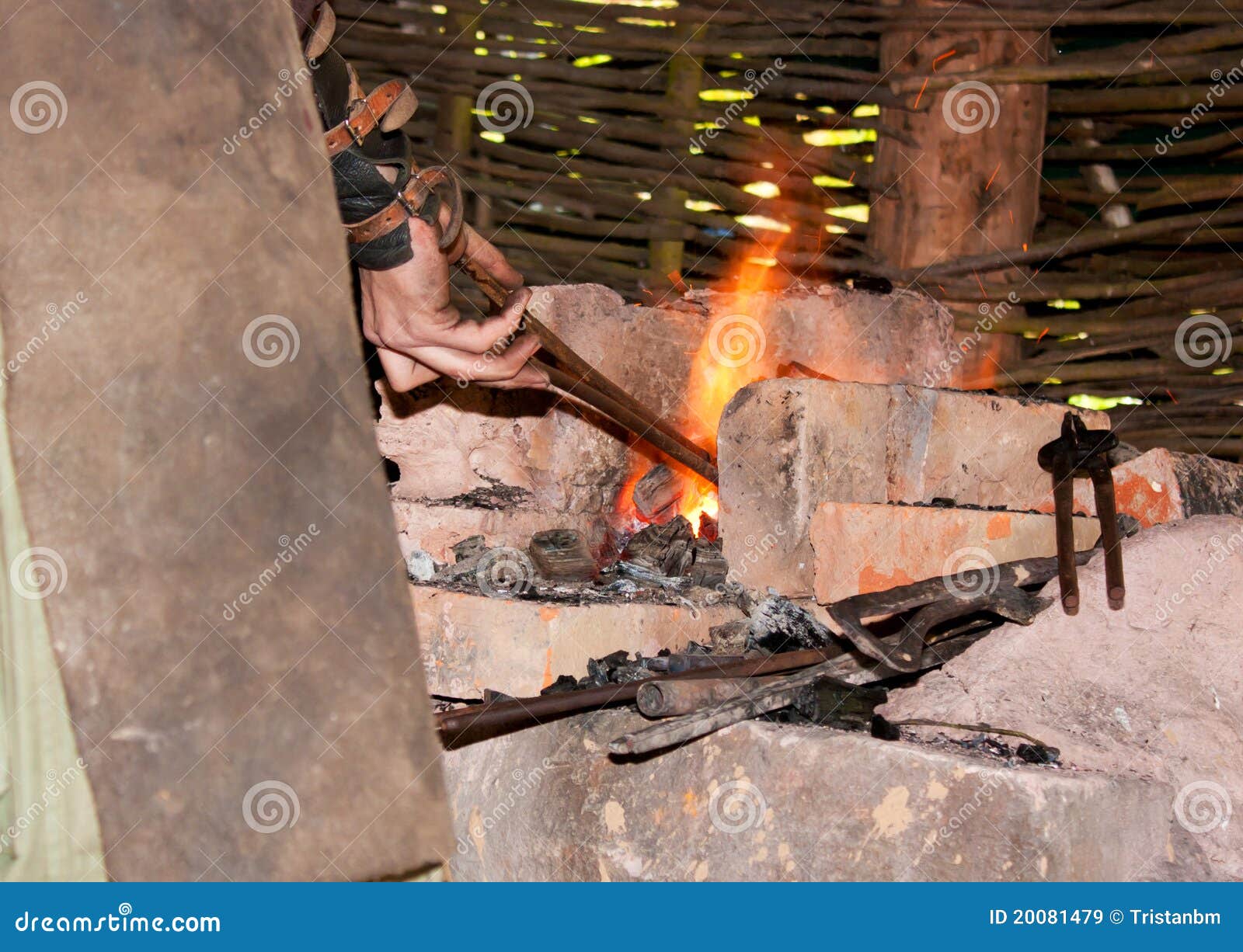 Blacksmith stock image. Image of former, working, blacksmith - 20081479