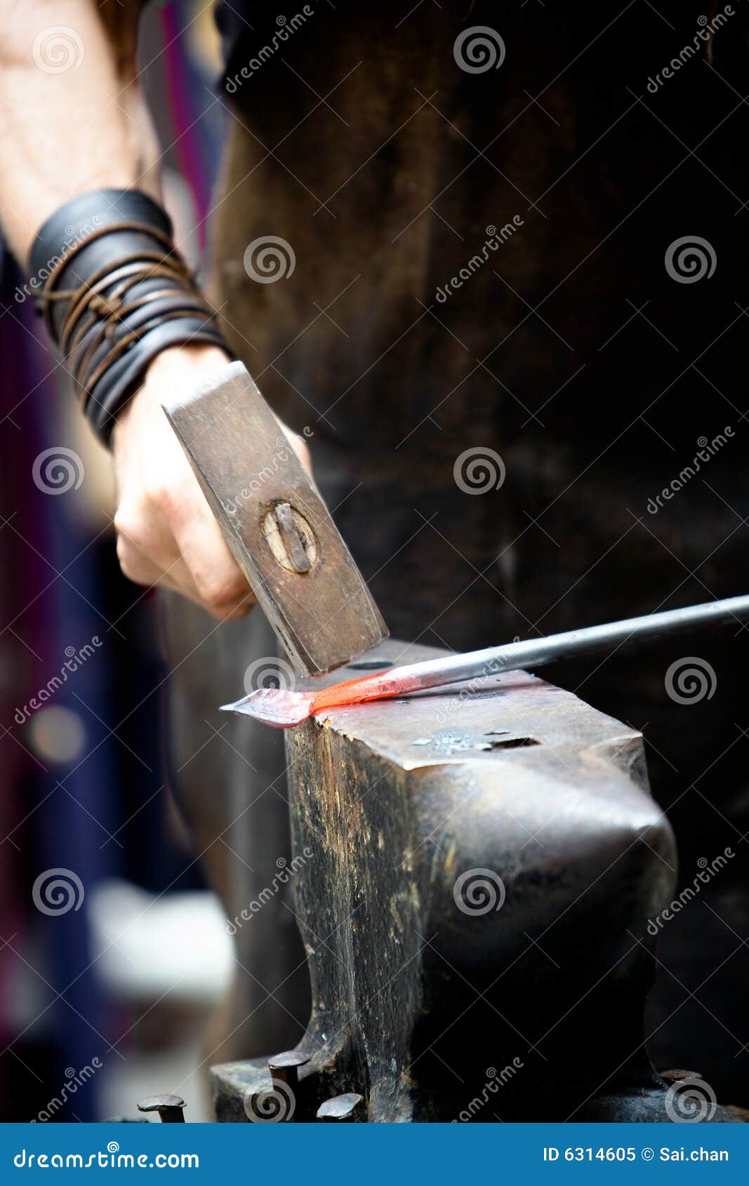 Blacksmith stock image. Image of leather, melt, apron - 6314605