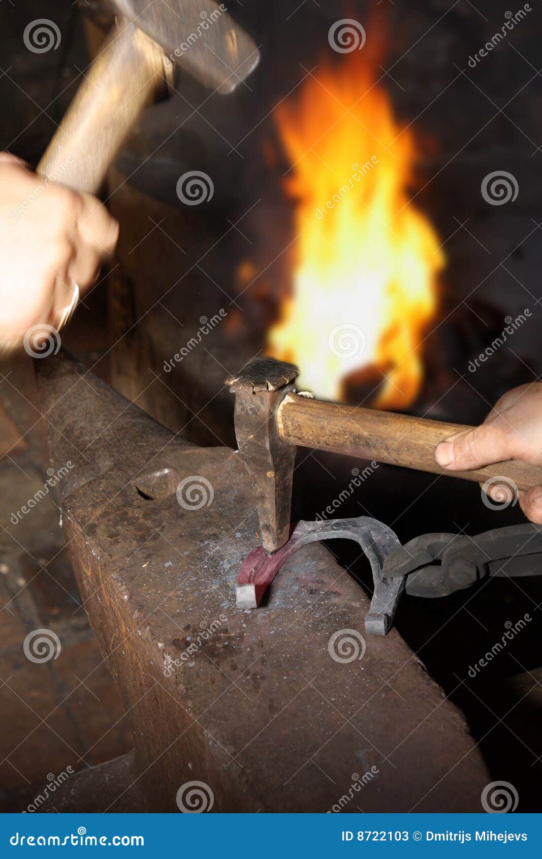 Blacksmith stock image. Image of equipment, burning, chaps - 8722103