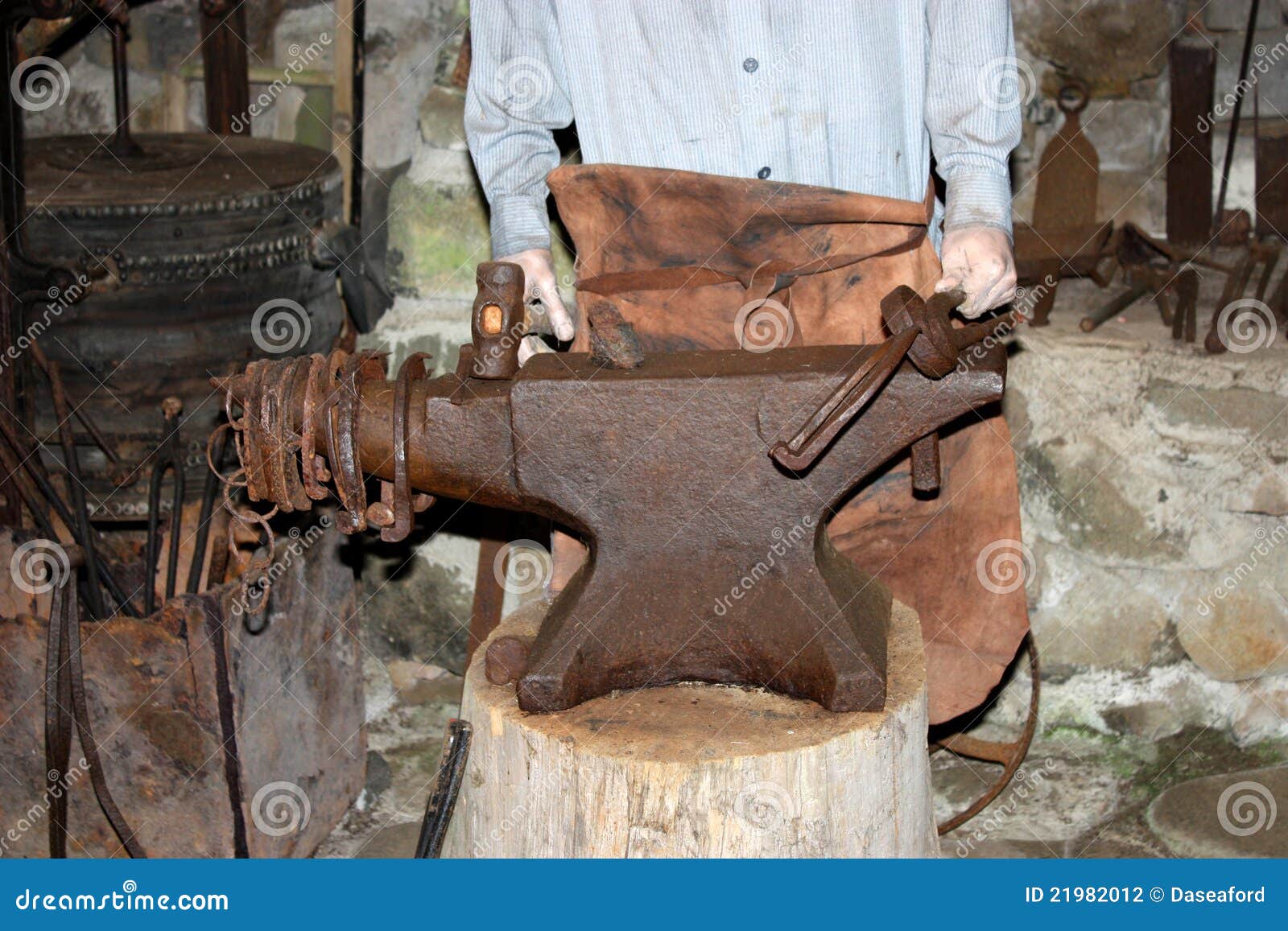 Blacksmith Anvil. stock photo. Image of hammer, metal - 21982012