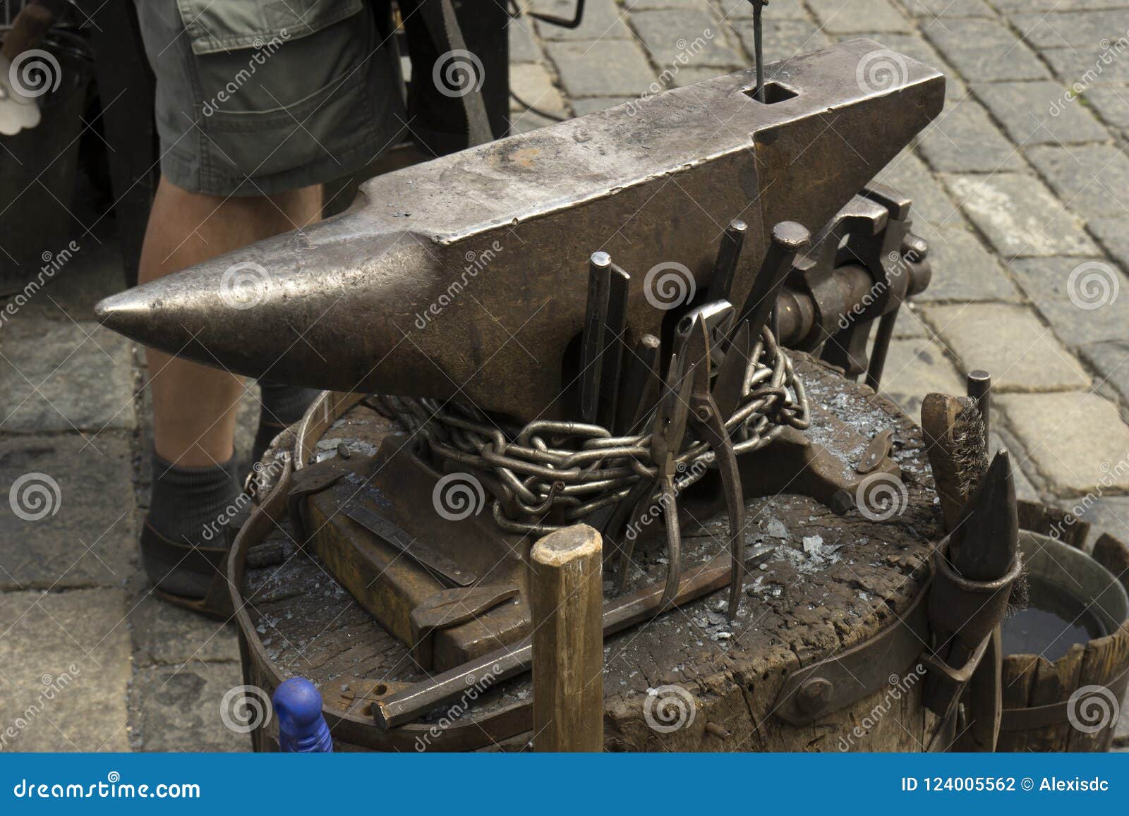Blacksmith Anvil for Iron Work Stock Photo - Image of smithy, solid ...