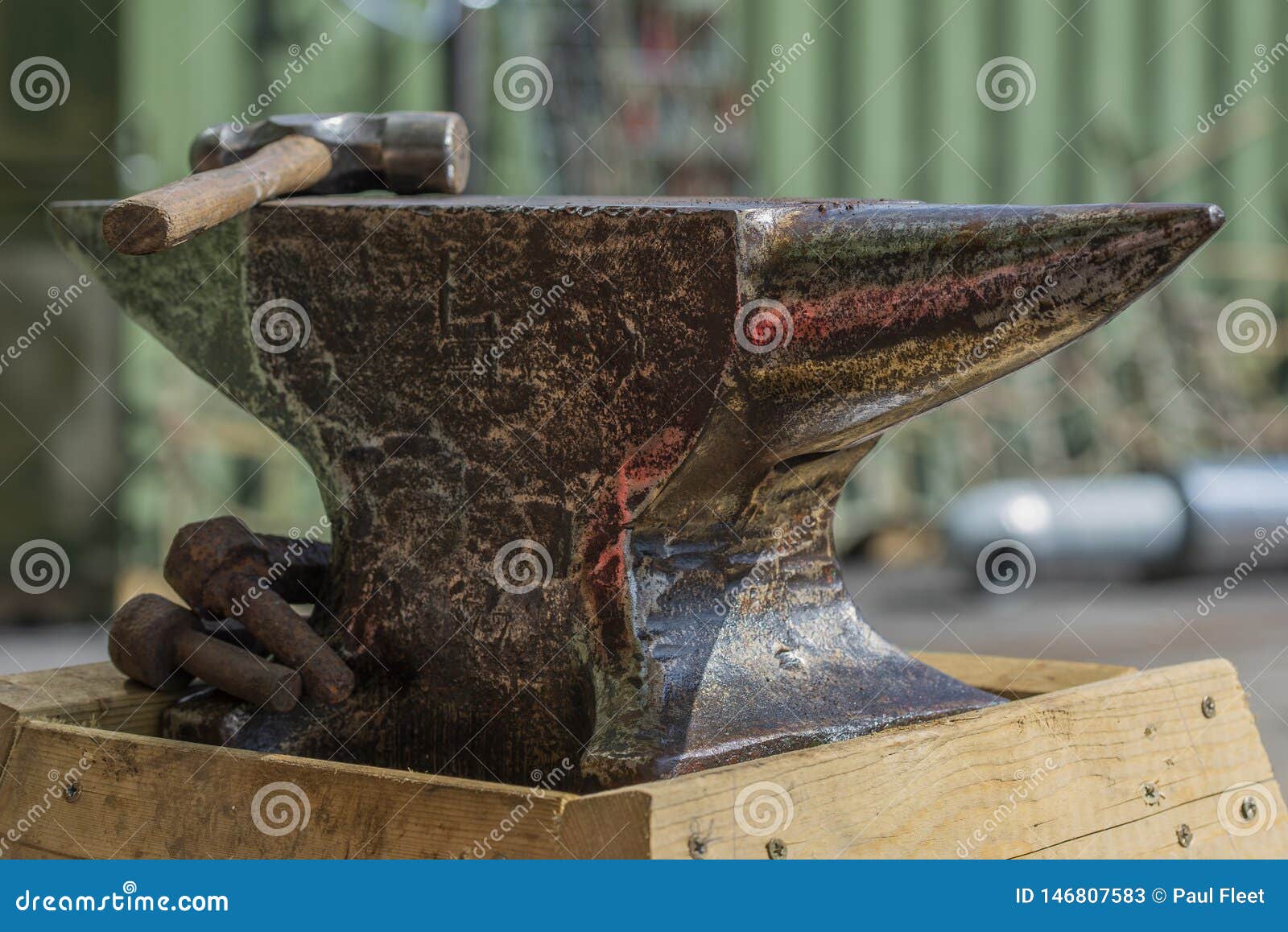 Blacksmith Anvil stock image. Image of tool, hammer - 146807583
