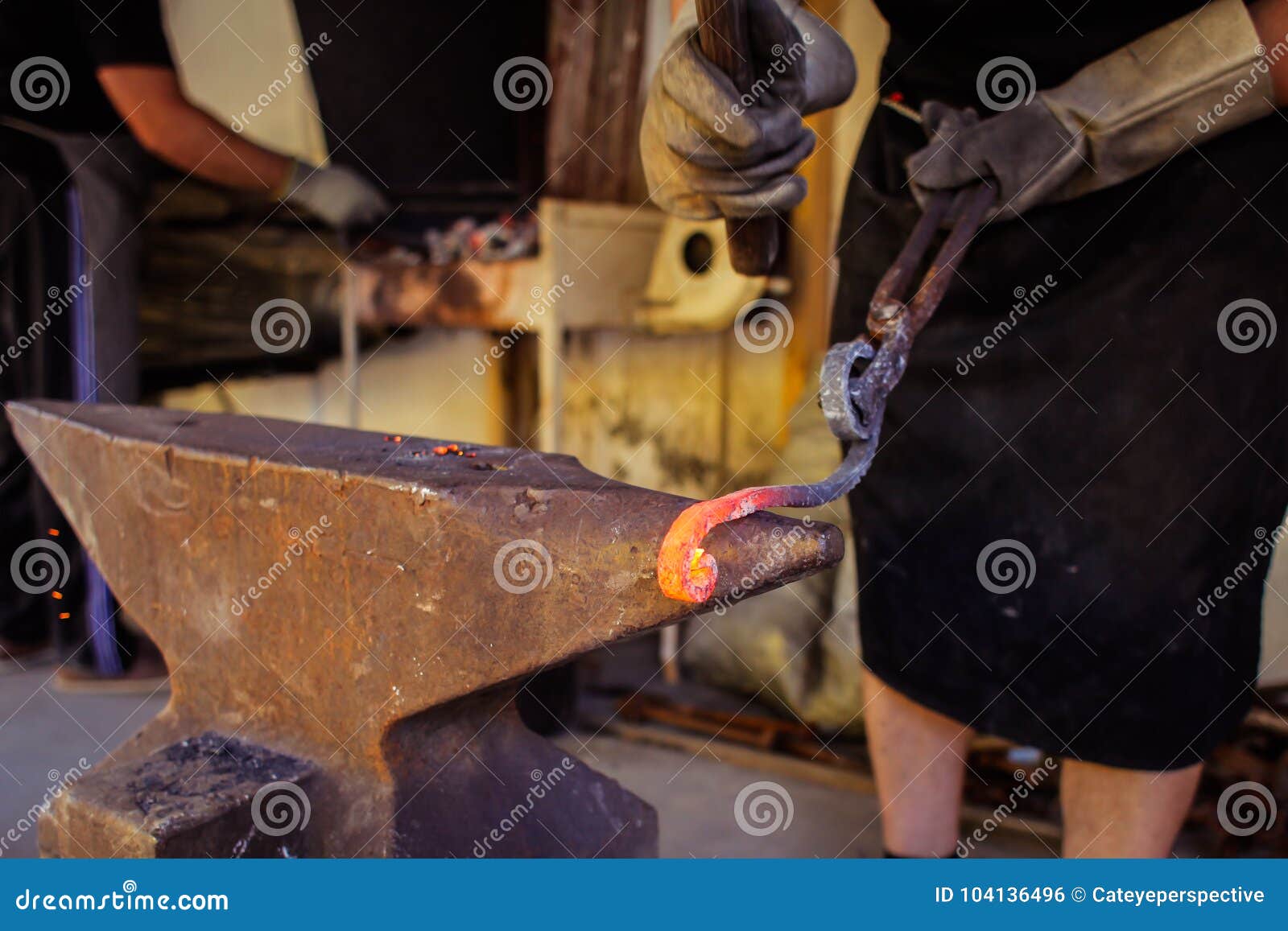 Blacksmith stock photo. Image of metalwork, traditional - 104136496