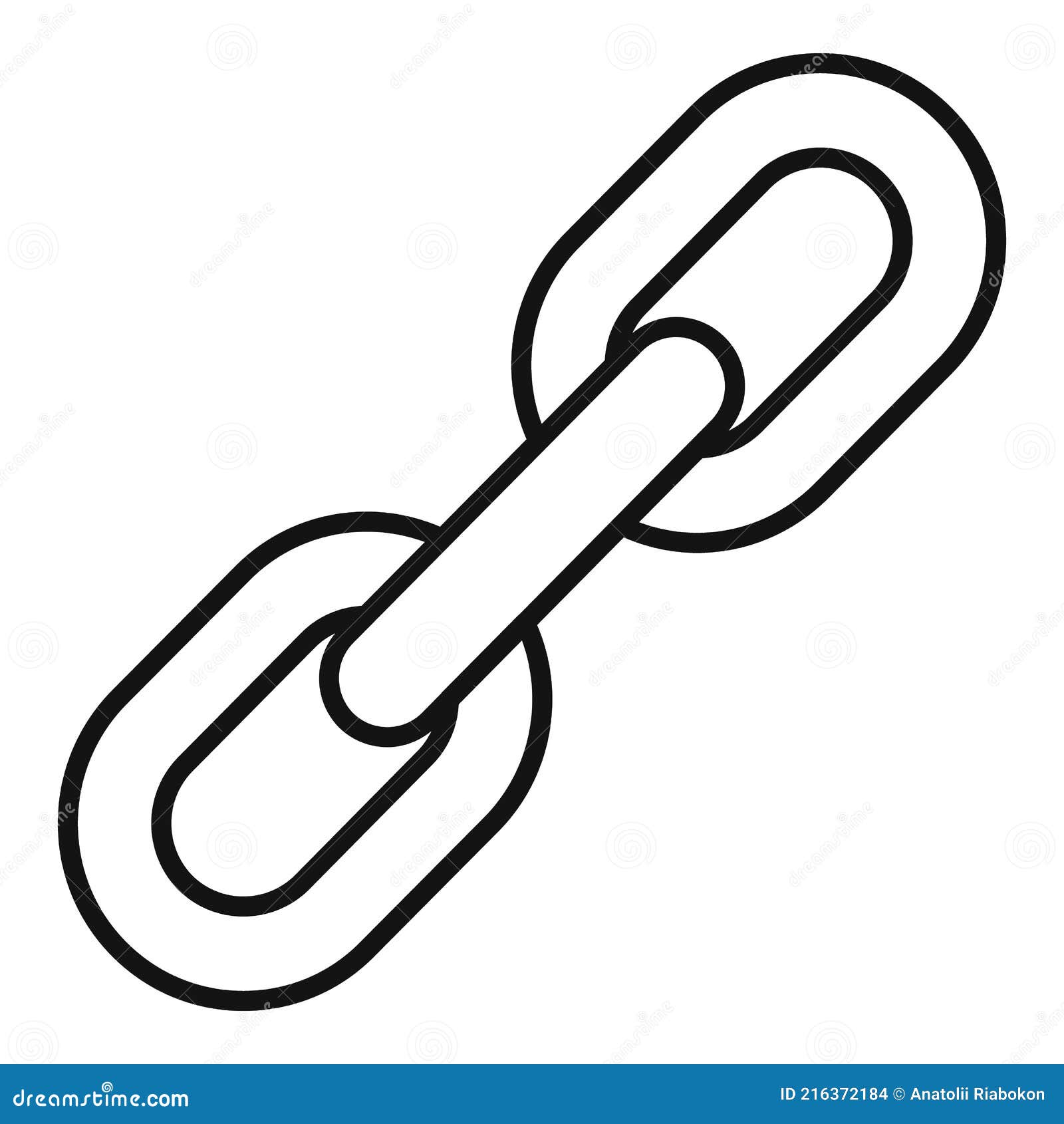 Blacksmith Chain Icon, Outline Style Stock Vector - Illustration of ...