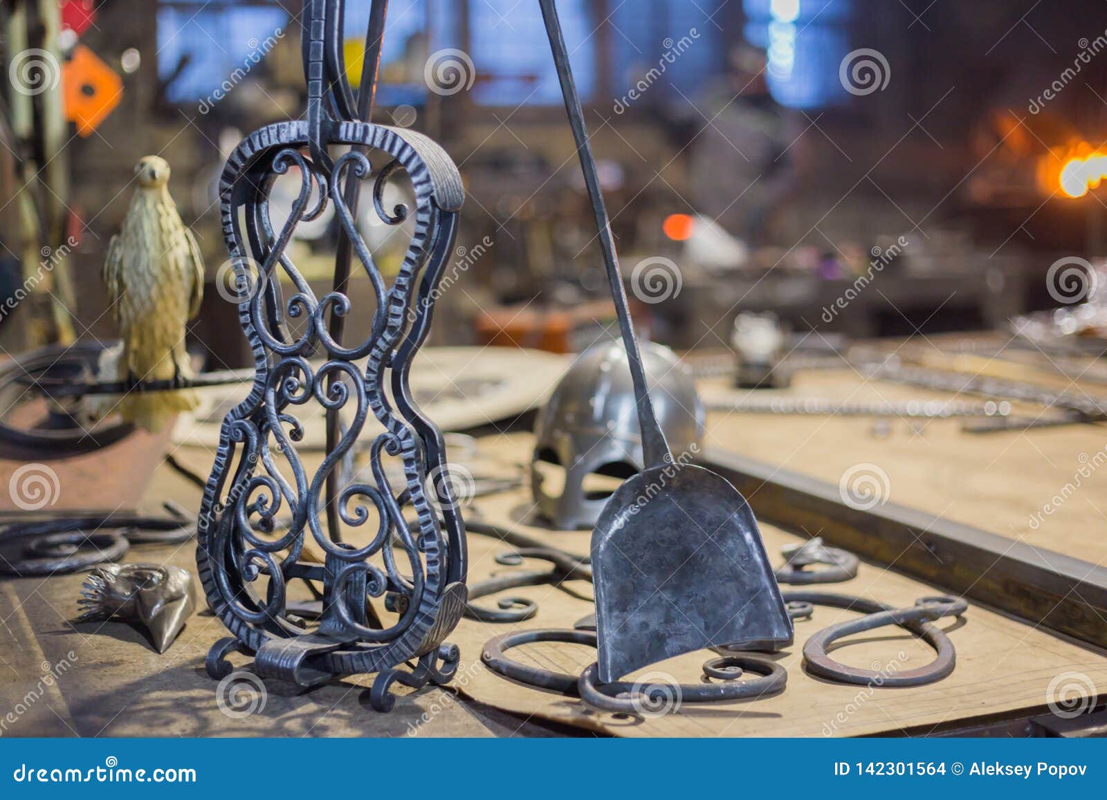 Blacksmith Decorative Elements Stock Photo - Image of artist, element ...