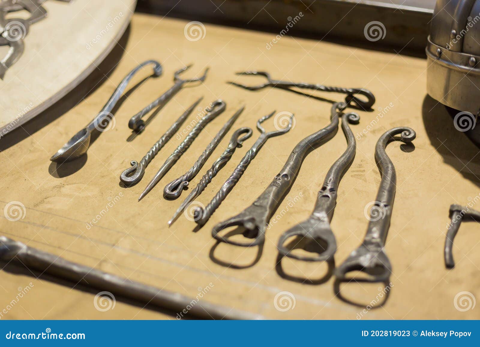 Blacksmith Decorative Elements Stock Image - Image of authentic, forge ...