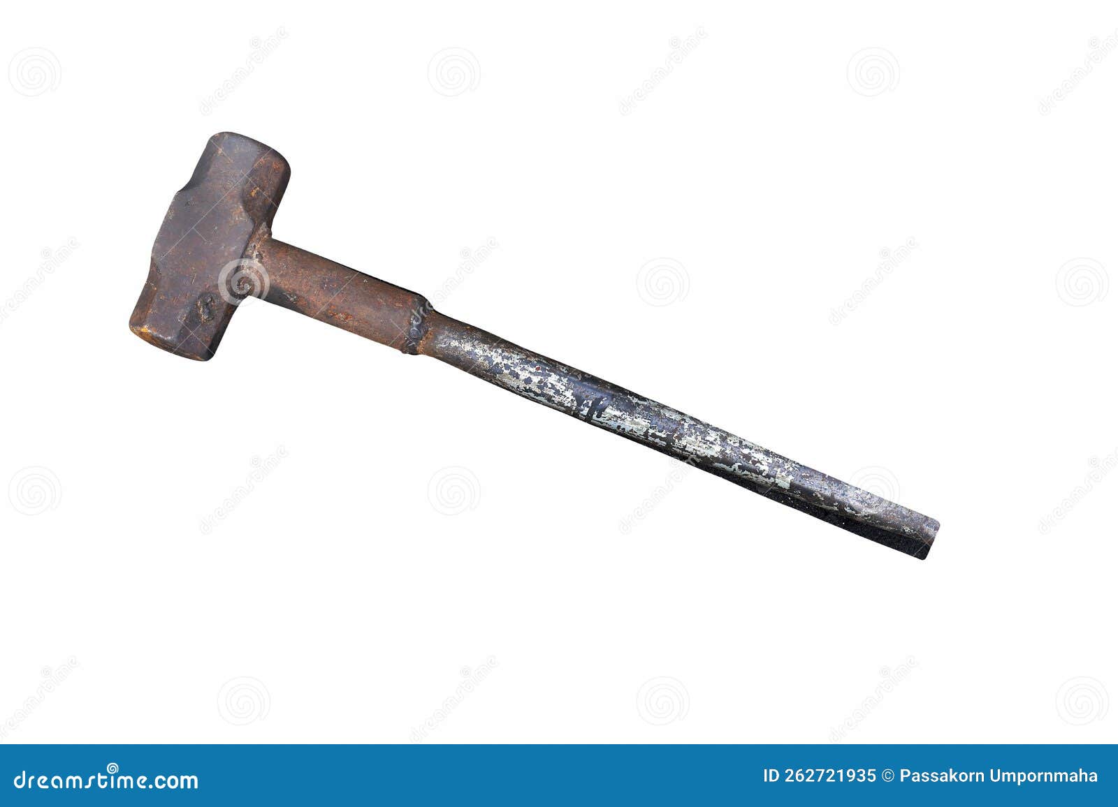 Blacksmith Hammer Isolated on White Background. Stock Image - Image of ...