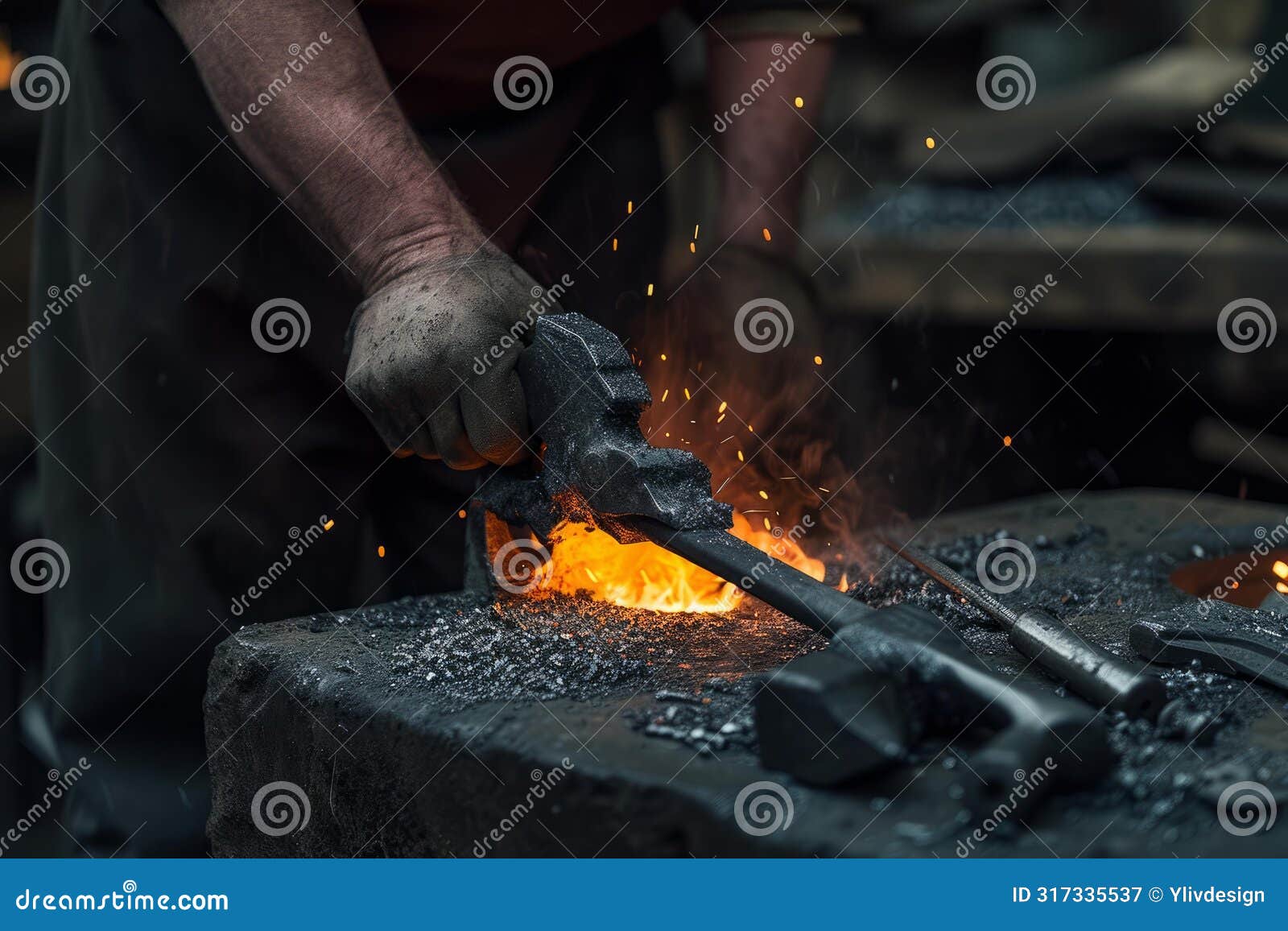 Blacksmith Hand Crafting. Generate Ai Stock Image - Image of blacksmith ...