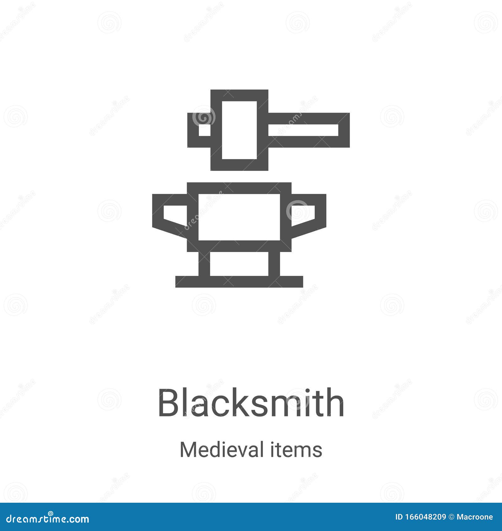 Blacksmith Icon Vector Isolated On White Background, Blacksmith Sign ...
