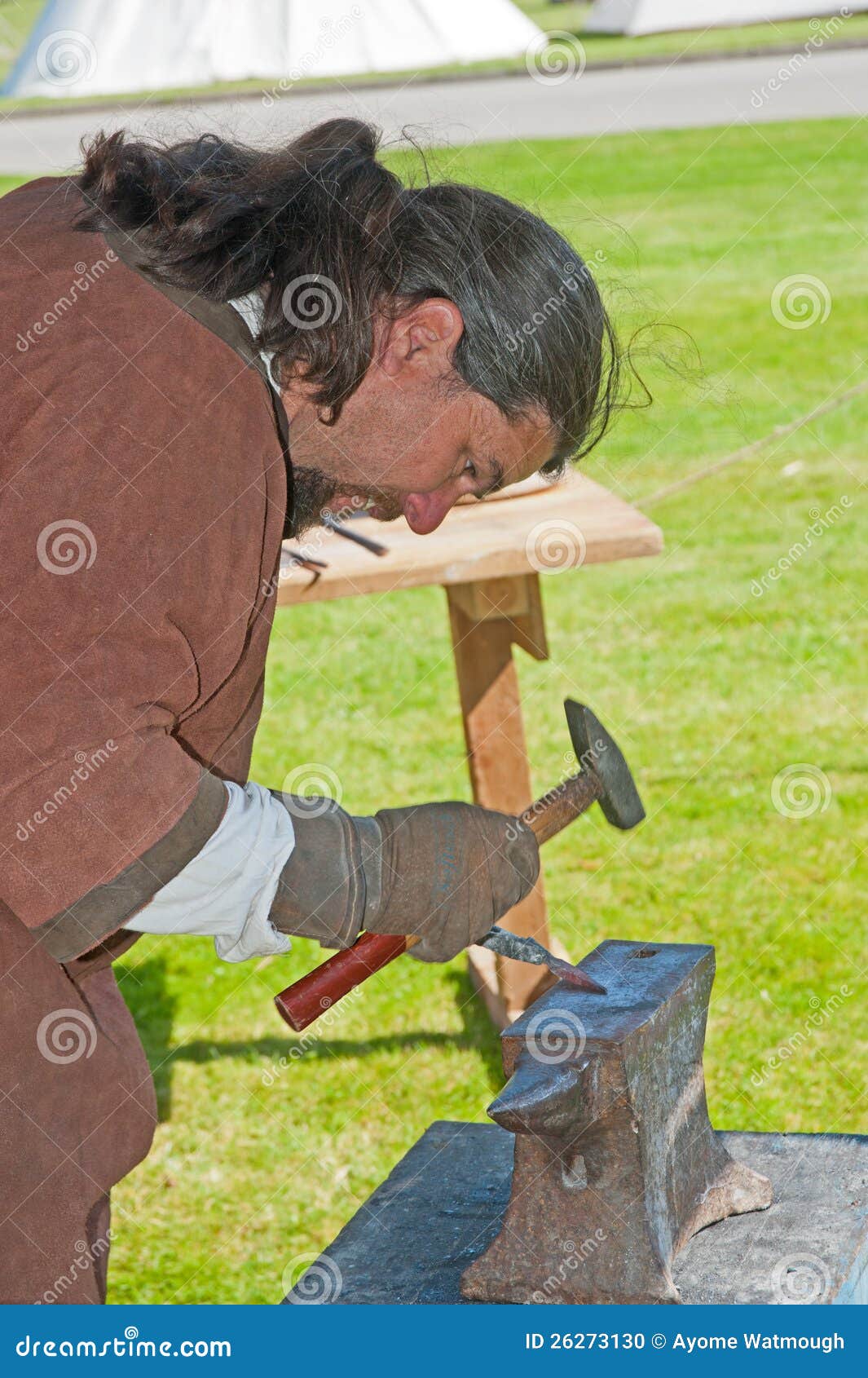 Blacksmith Making Arrow Head Editorial Image - Image of scottish ...