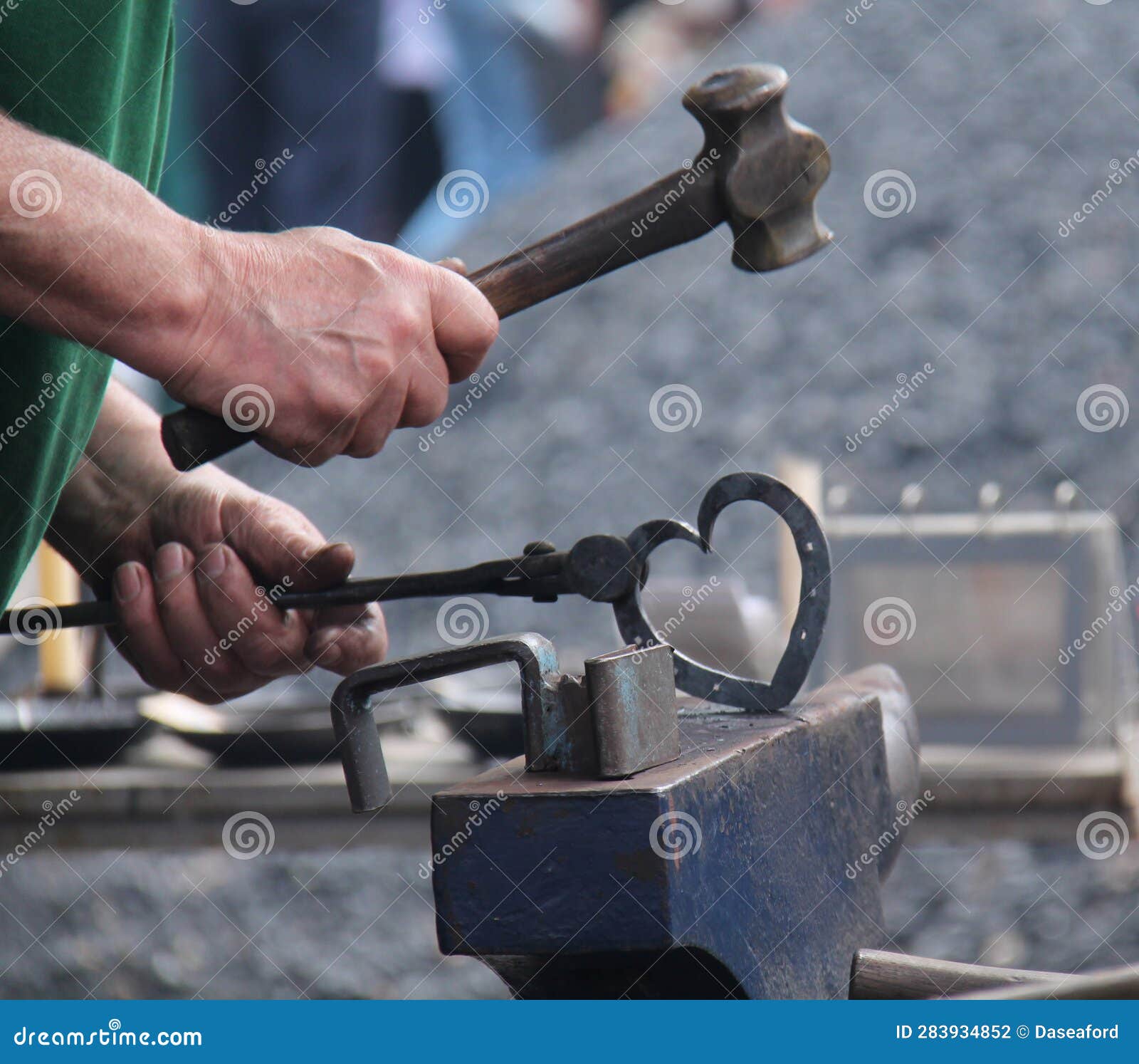 Hammer and Anvil. stock photo. Image of blacksmith, anvil - 283934852