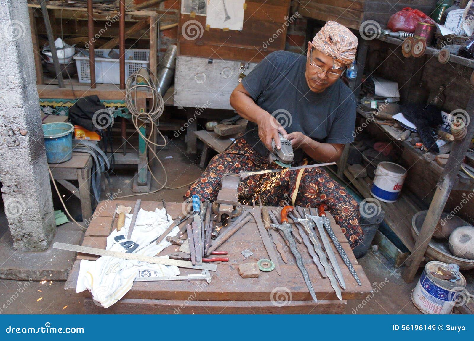 Blacksmith editorial stock image. Image of karanganyar - 56196149