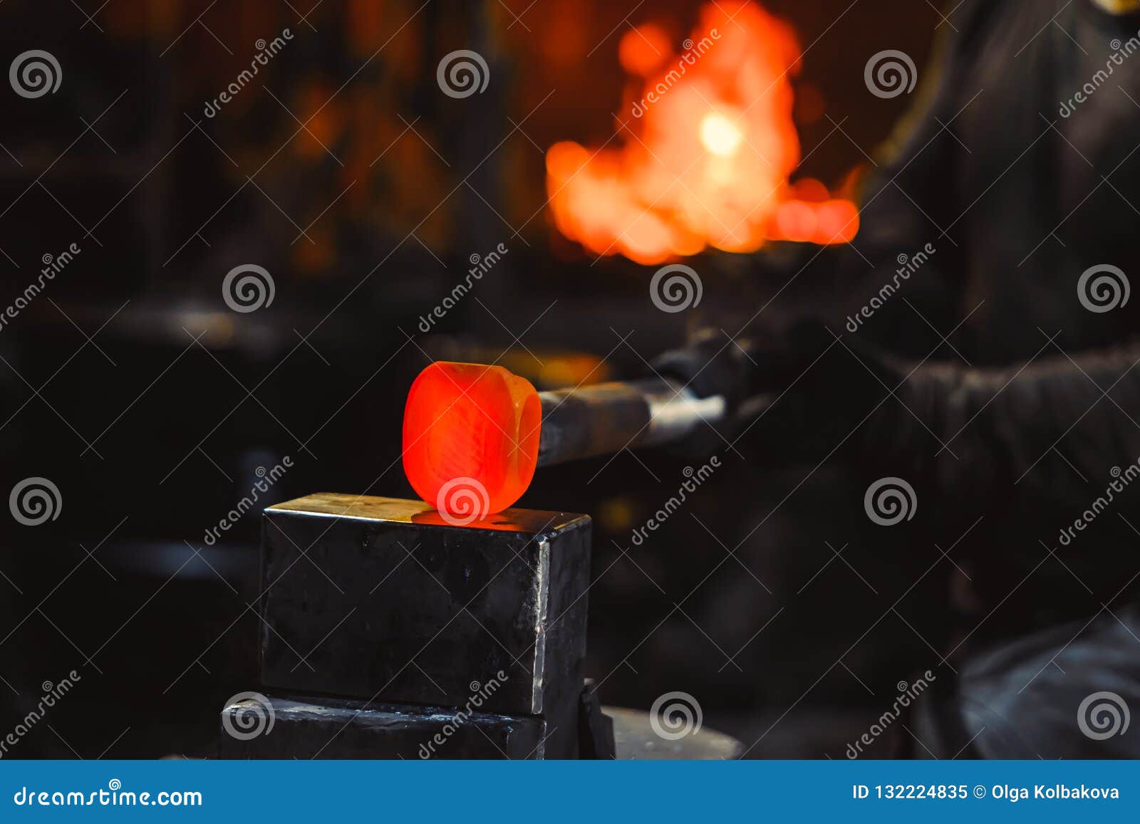 Hammer in the forge stock image. Image of craftsmanship - 132224835