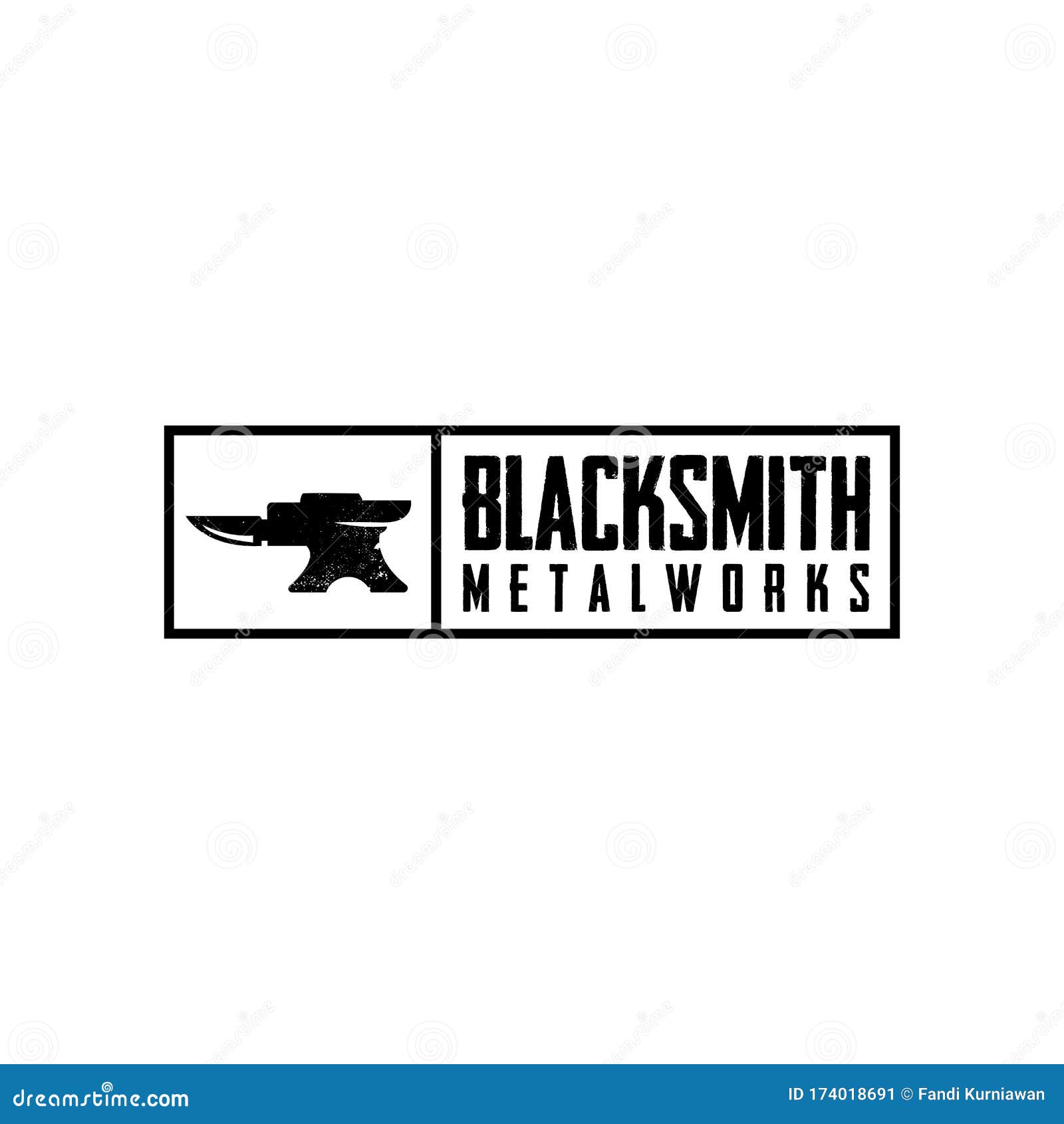Blacksmith And Metalworks Badge Set. Labels Blacksmith And Workshop ...