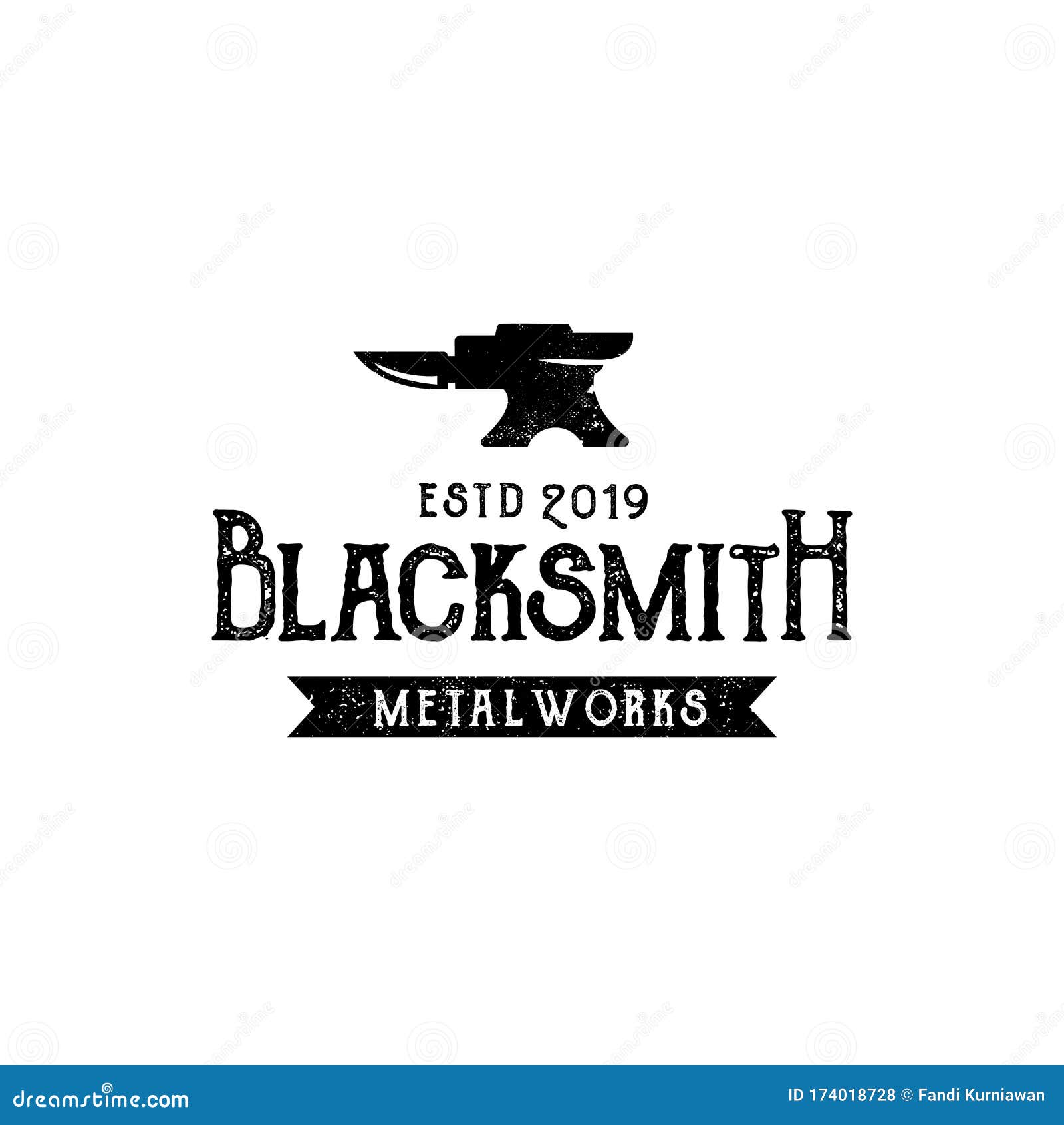 Blacksmith Metalworks Logo Design Inspiration Stock Vector ... Blacksmith Metalworks Logo Design Inspiration Stock Vector ...