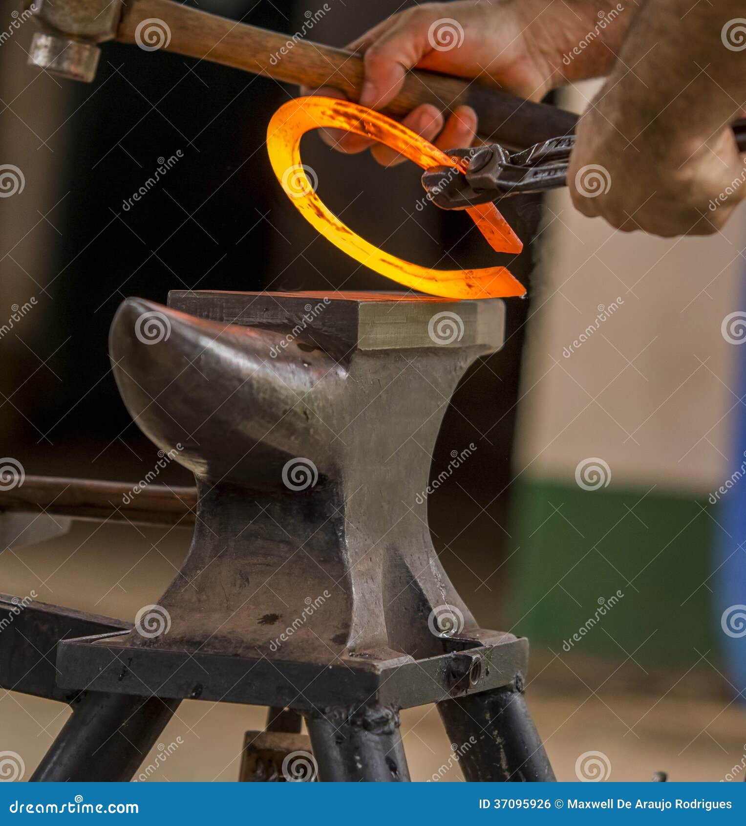 Blacksmith stock photo. Image of blacksmith, hands, forging - 37095926