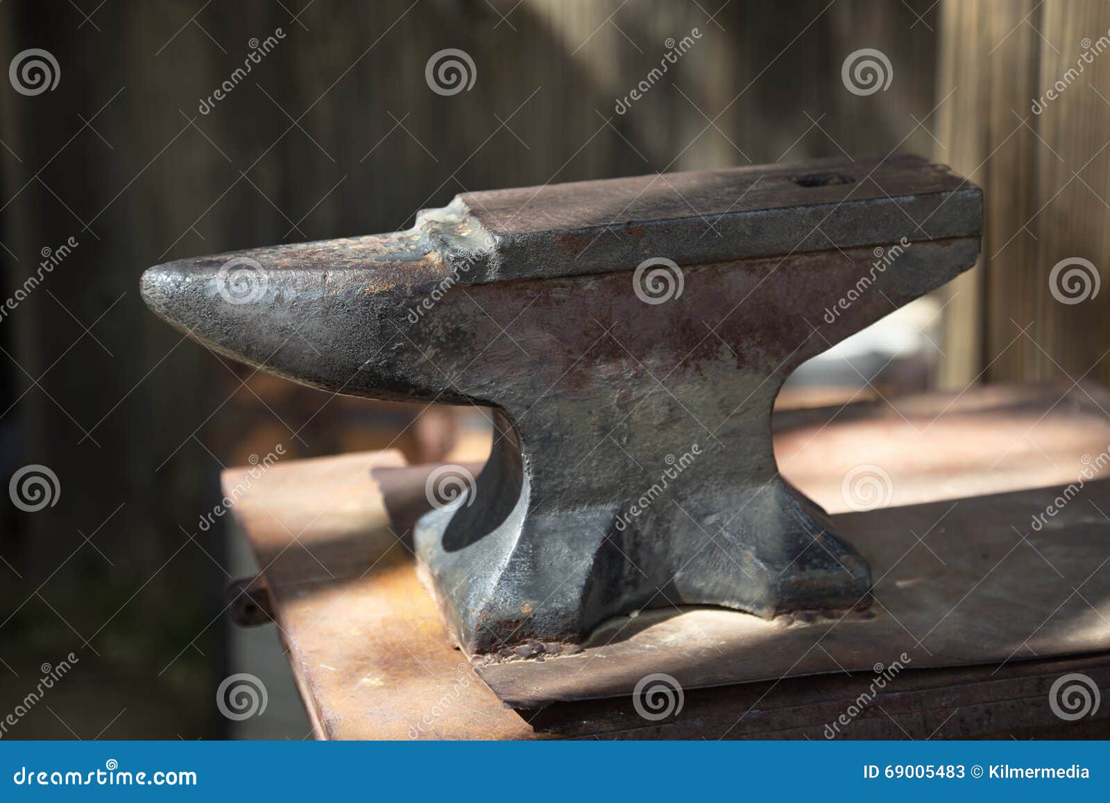 Blacksmith S Old, Steel Anvil in a Workshop Stock Image - Image of ...