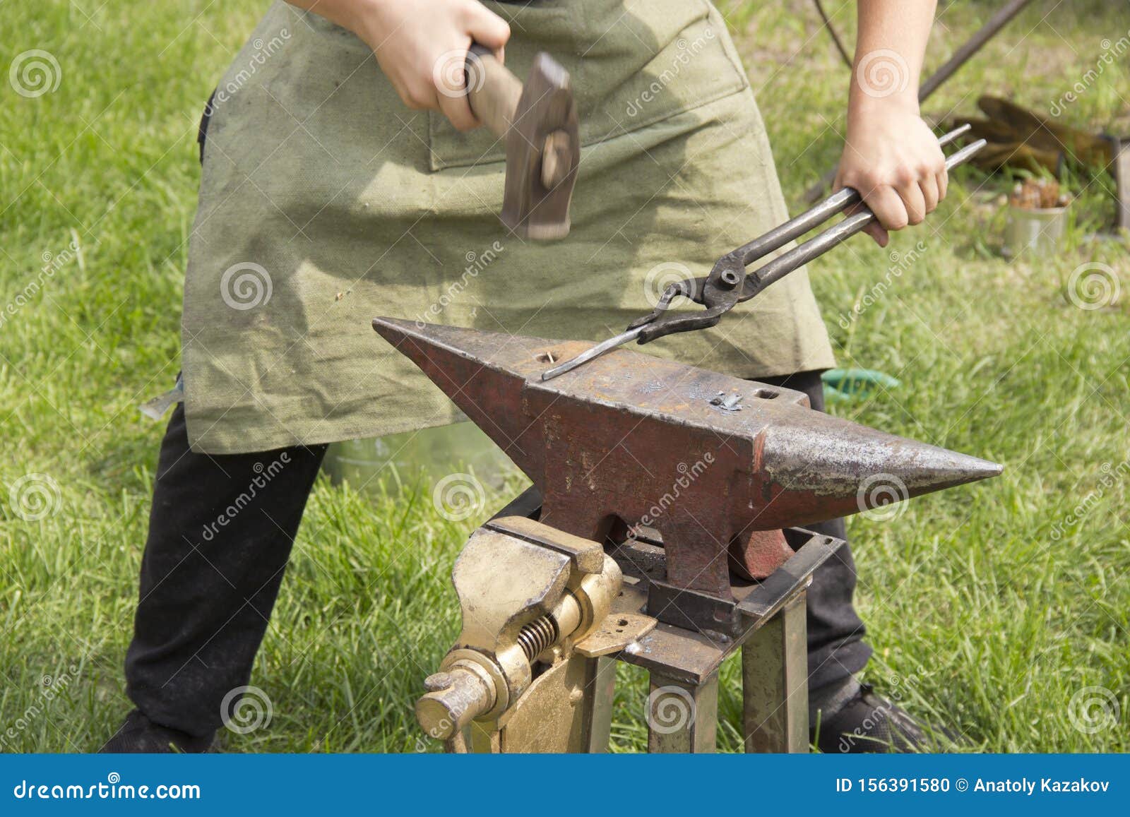 Hand-made Antique Tool for Blacksmithing Editorial Image - Image of ...