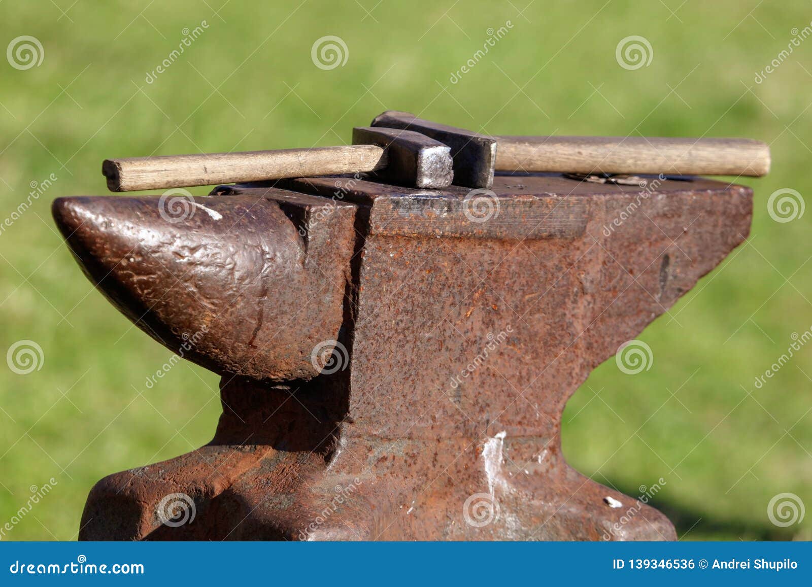 Blacksmith`s Tools for Forging Metal Stock Photo - Image of workshop ...