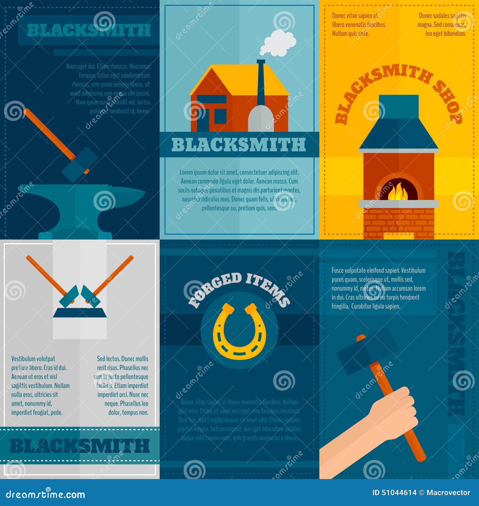 Set Icons Of Forge Cartoon Vector | CartoonDealer.com #43021463