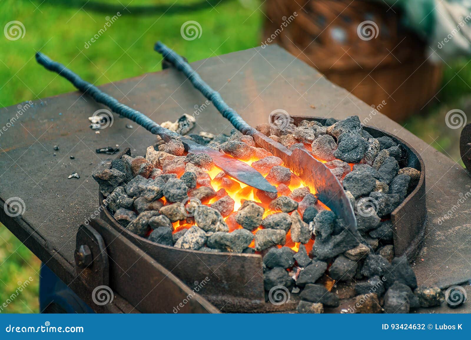 Blacksmith, Smithy and Blacksmith Tools Stock Photo - Image of fire ...