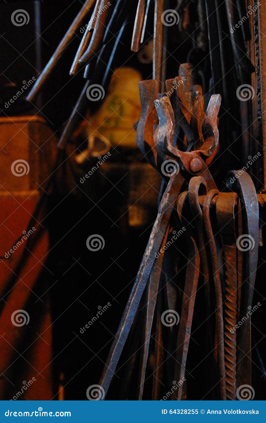 Blacksmith tongs stock image. Image of life, adult, industry - 64328255